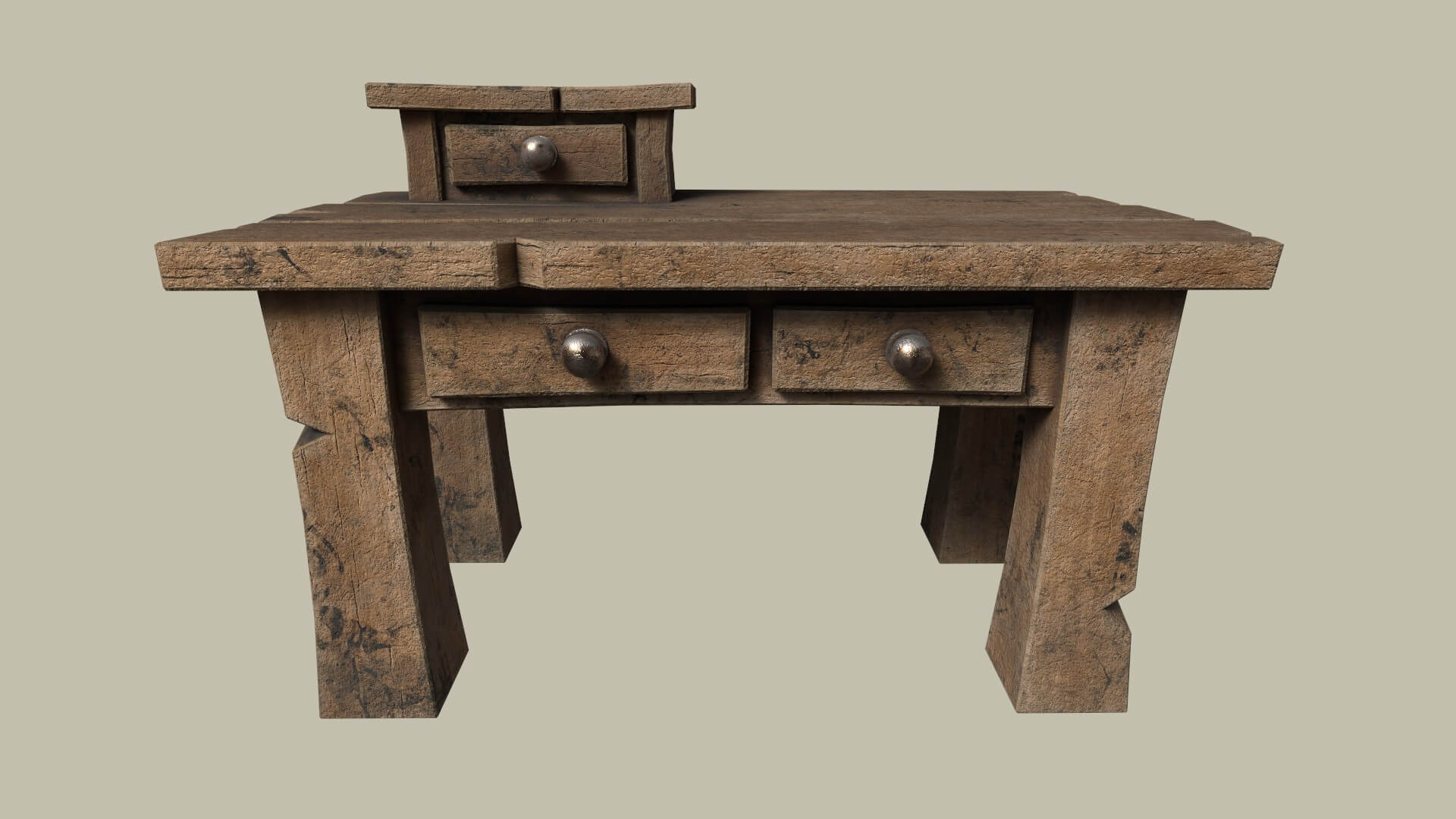 Stylized Medieval Table and Grinder - 3D Model by Art_Teeves