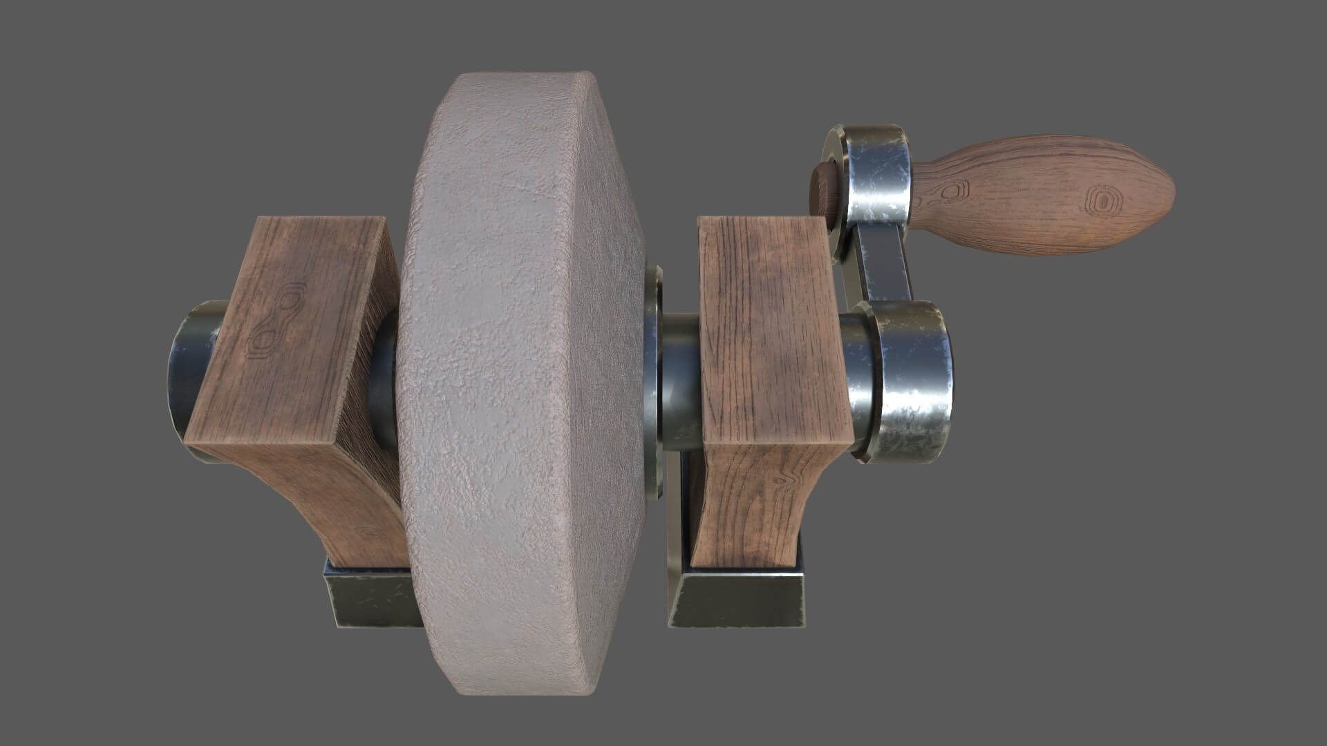 Stylized Medieval Table and Grinder - 3D Model by Art_Teeves