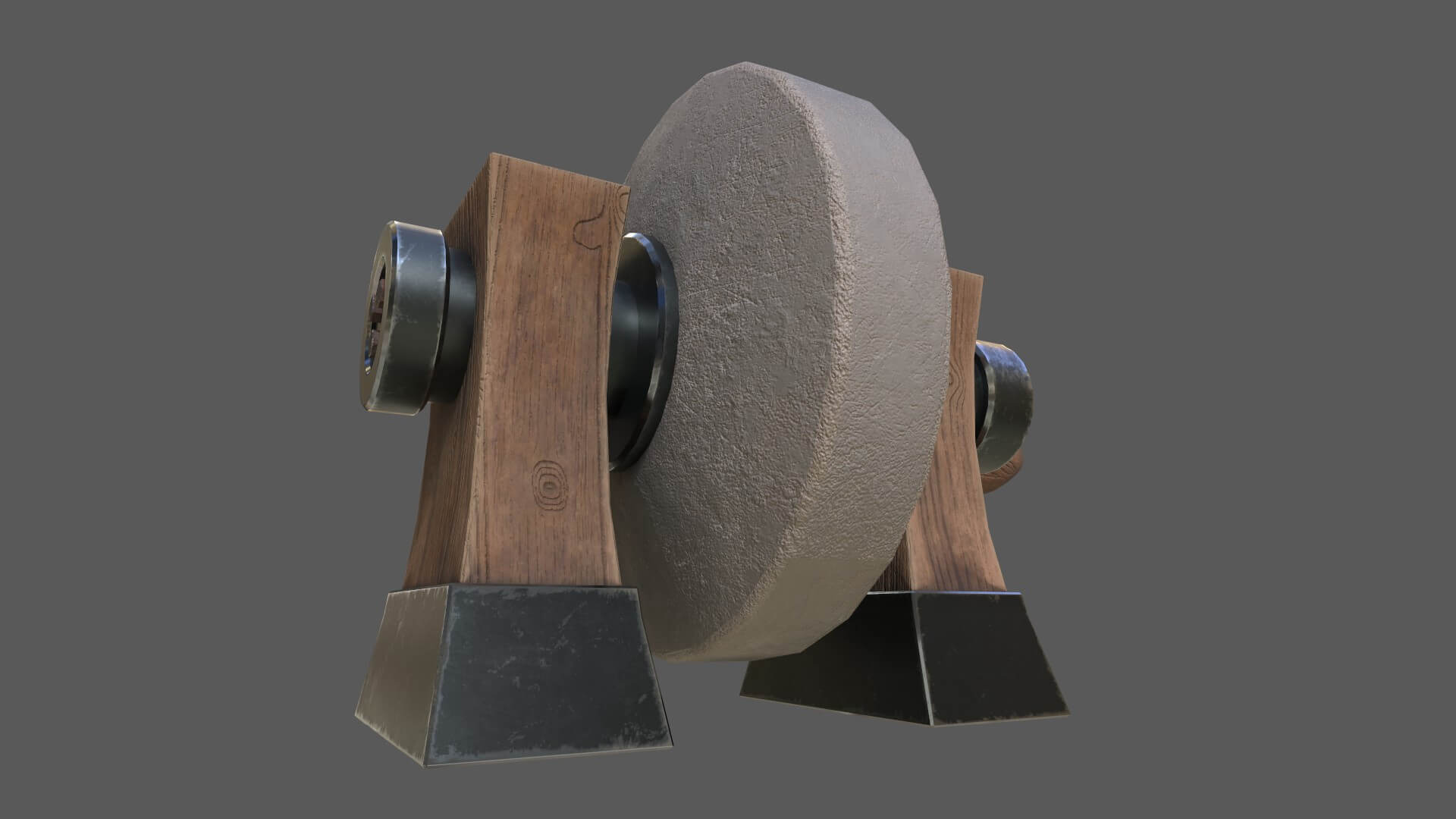 Stylized Medieval Table and Grinder - 3D Model by Art_Teeves