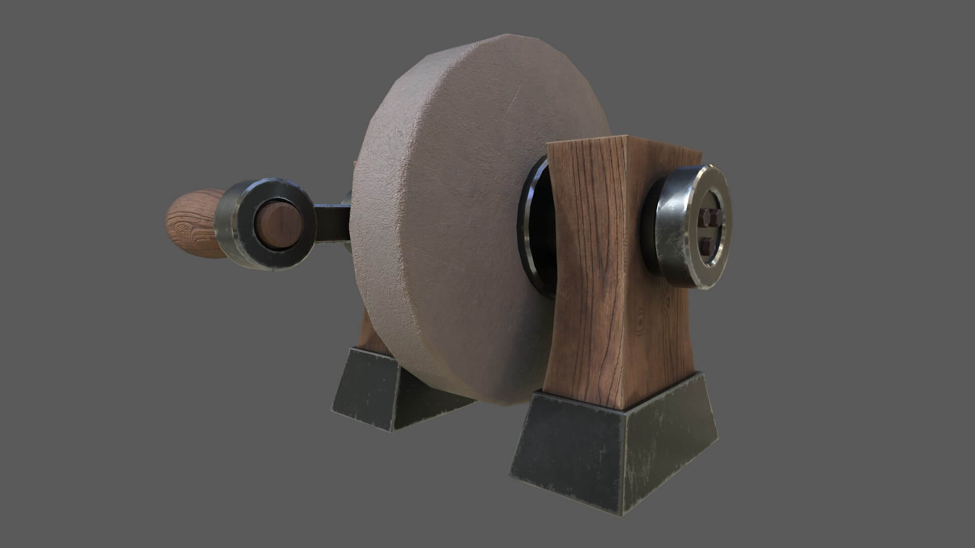Stylized Medieval Table and Grinder - 3D Model by Art_Teeves