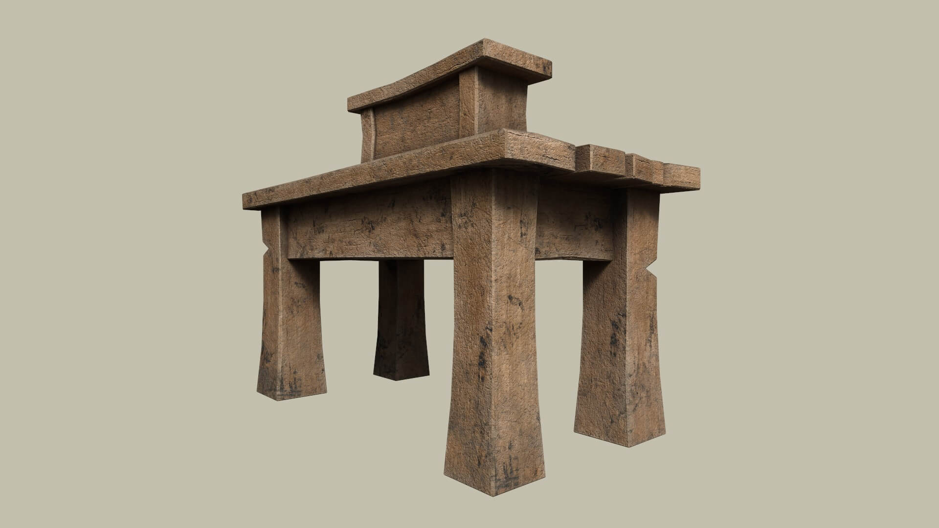 Stylized Medieval Table and Grinder - 3D Model by Art_Teeves