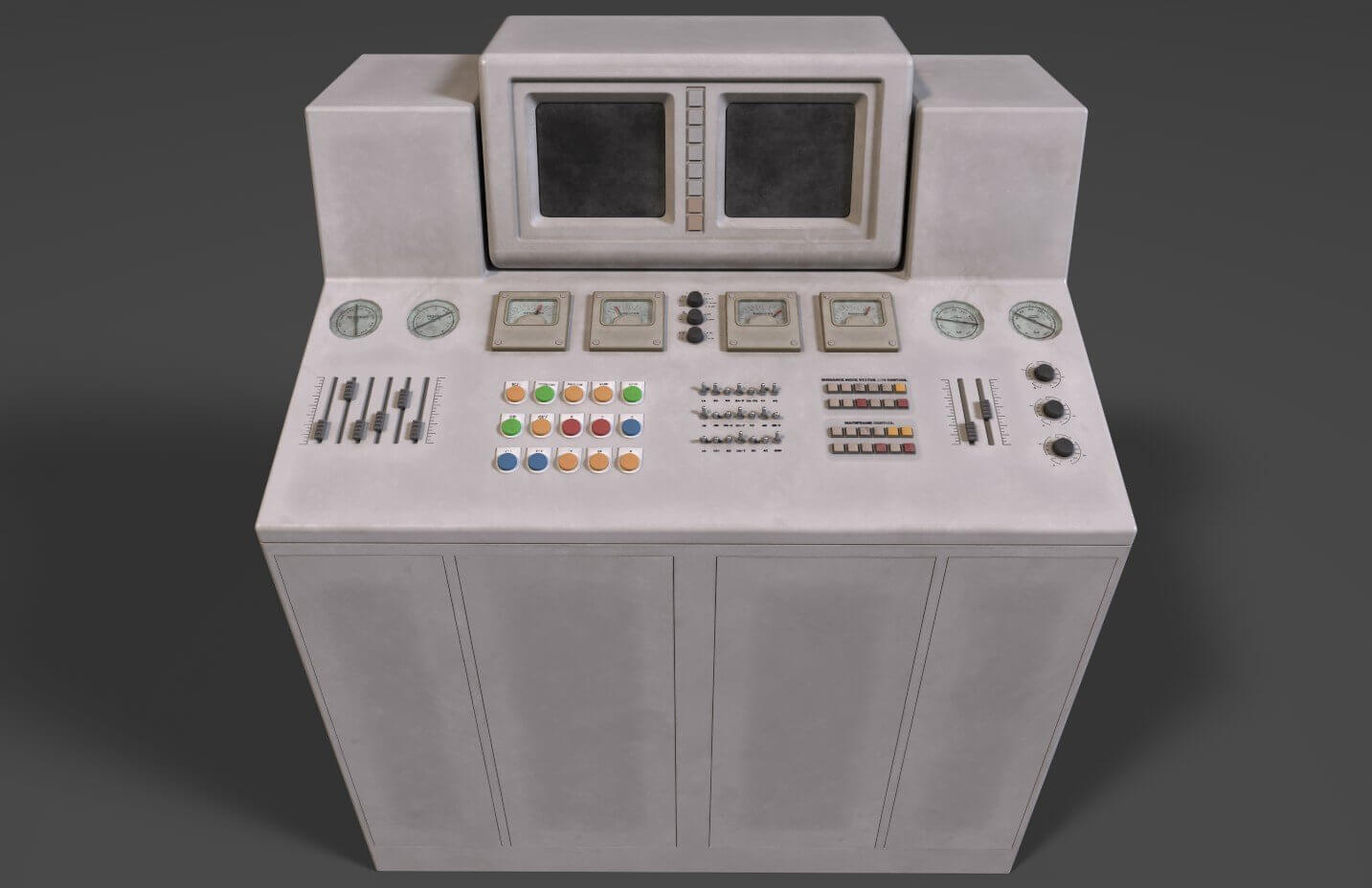 Stylized Retro Control Console - 3D Model by Art_Teeves