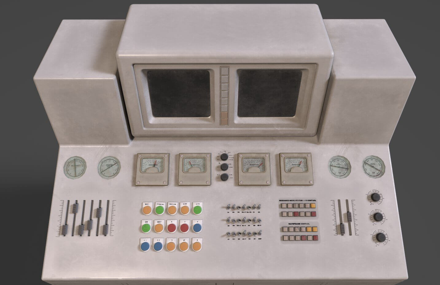 Stylized Retro Control Console - 3D Model by Art_Teeves