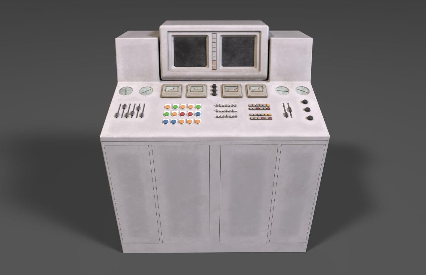 Stylized Retro Control Console - 3D Model by Art_Teeves