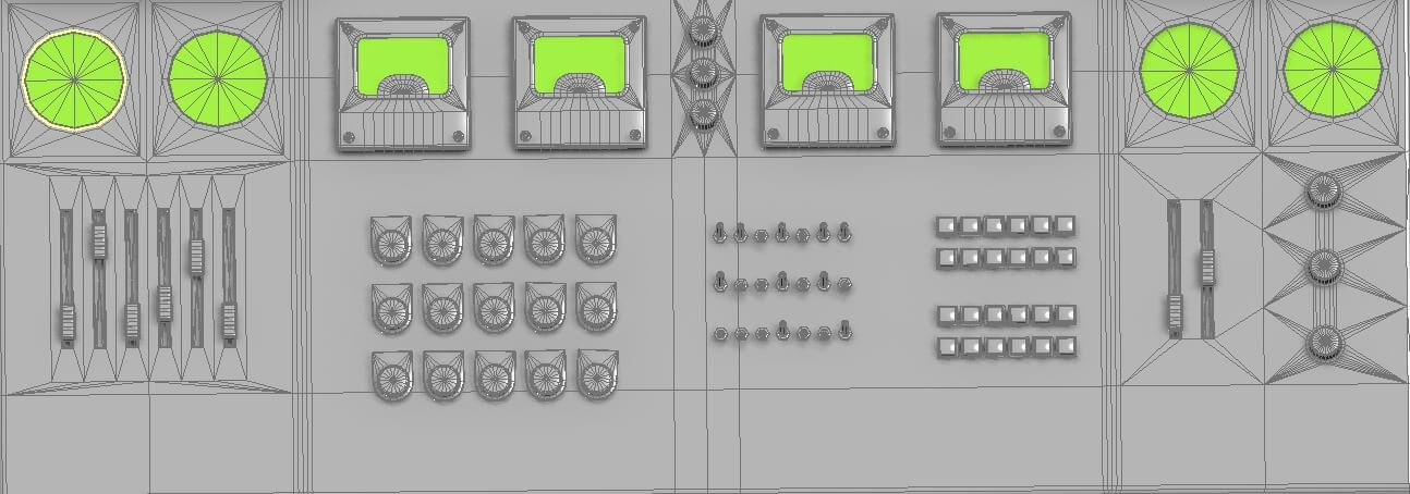 Stylized Retro Control Console - 3D Model by Art_Teeves