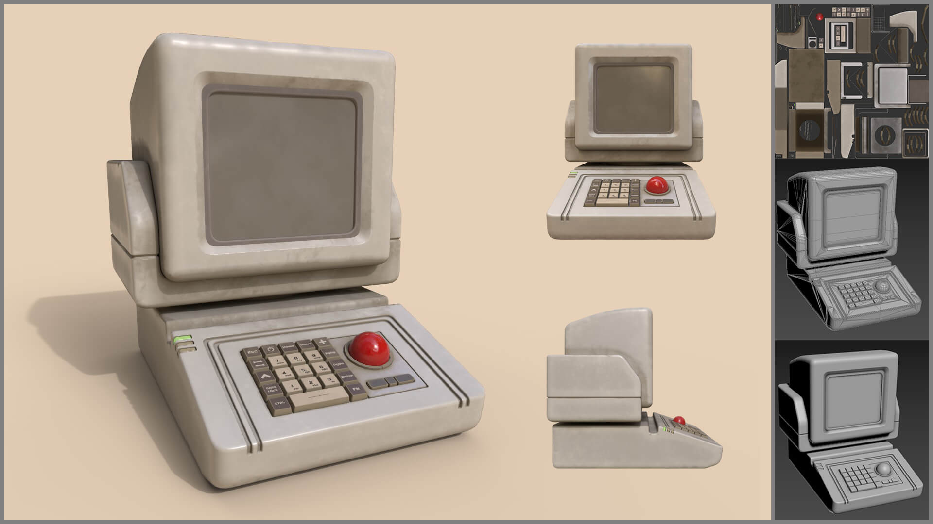 Stylized Retrofuturism PC - 3D Model by Art_Teeves