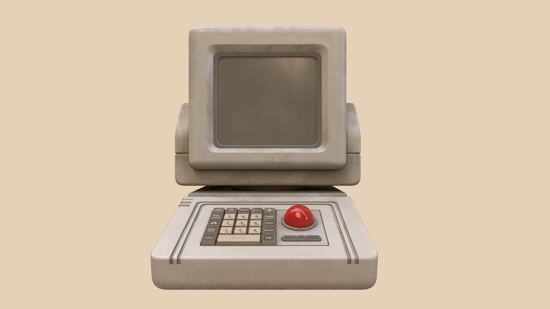 Stylized Retrofuturism PC - 3D Model by Art_Teeves