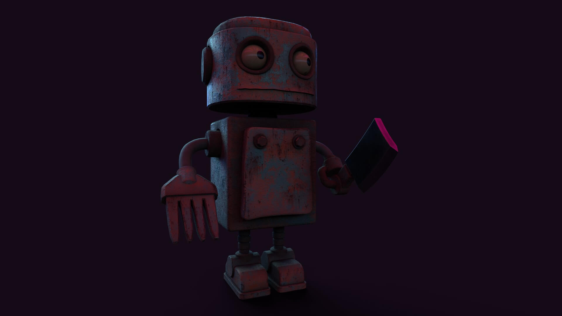Stylized Robot Butcher - 3D Model by Art_Teeves