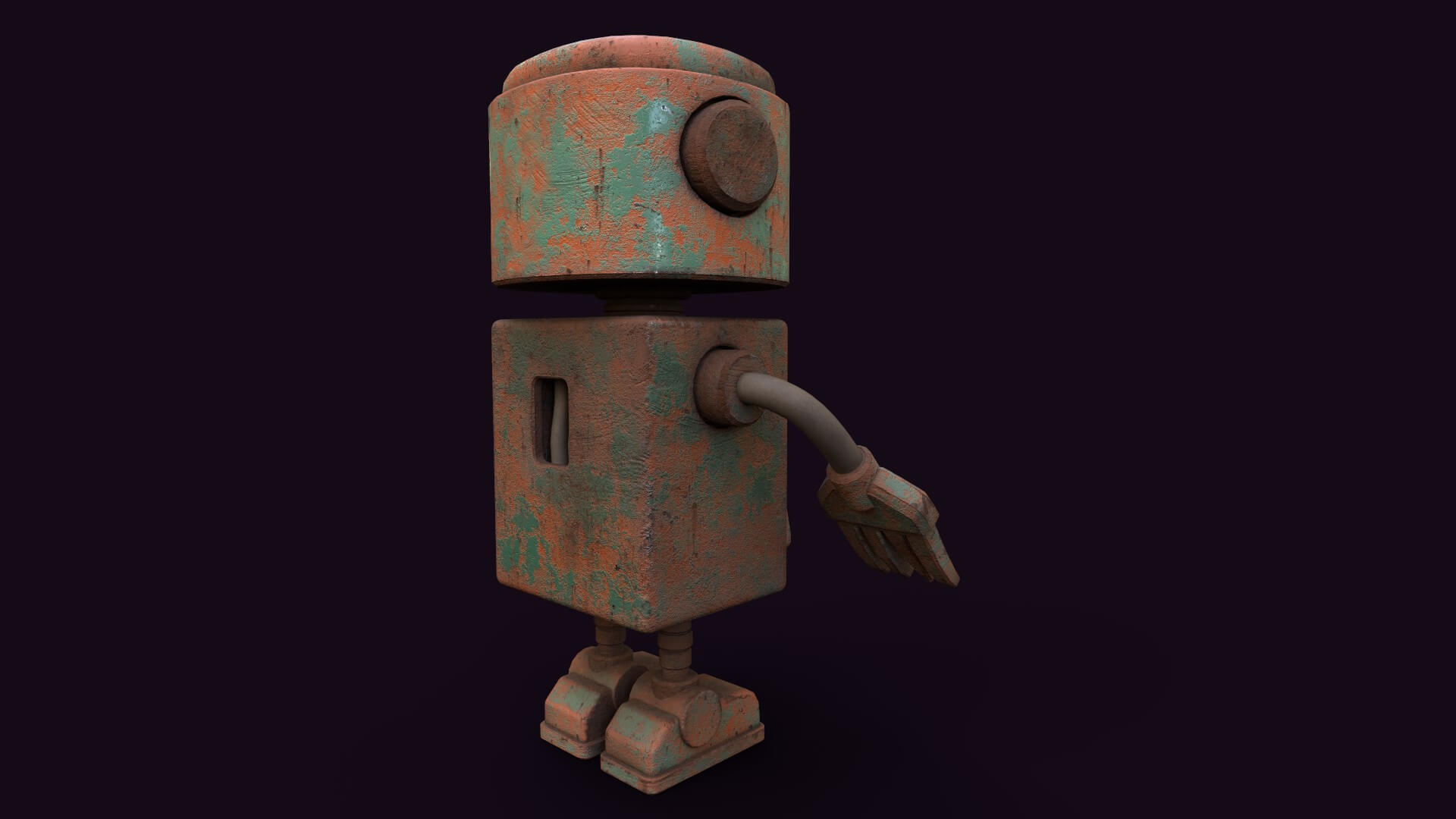 Stylized Robot Butcher - 3D Model by Art_Teeves