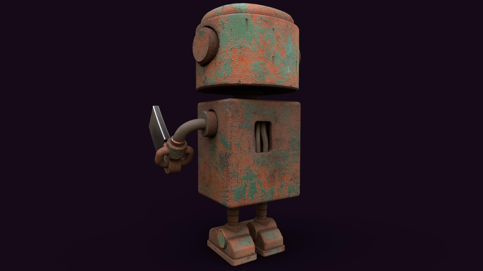 Stylized Robot Butcher - 3D Model by Art_Teeves