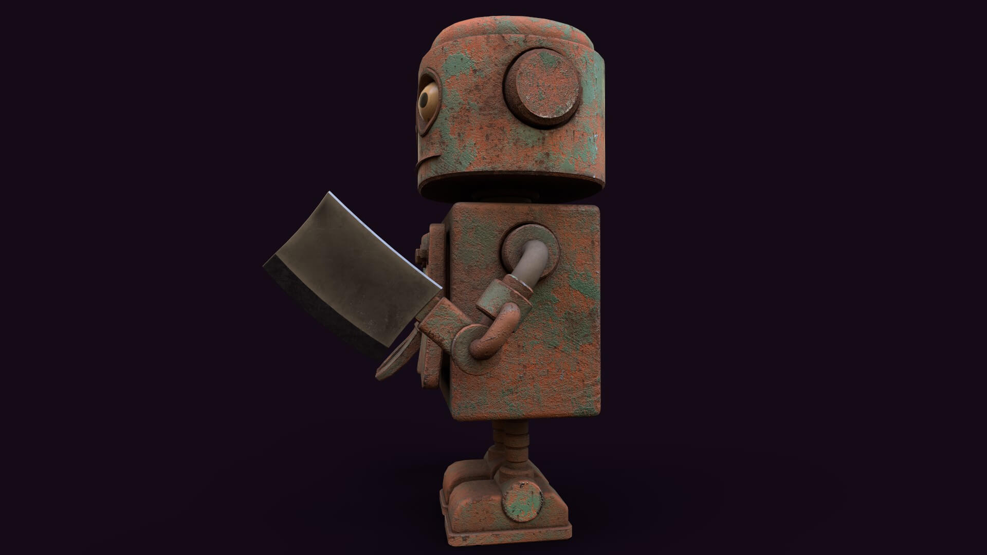 Stylized Robot Butcher - 3D Model by Art_Teeves