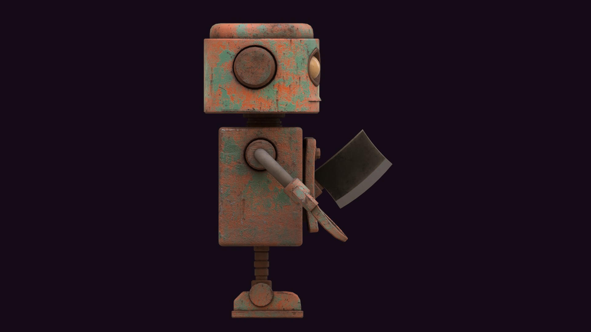 Stylized Robot Butcher - 3D Model by Art_Teeves