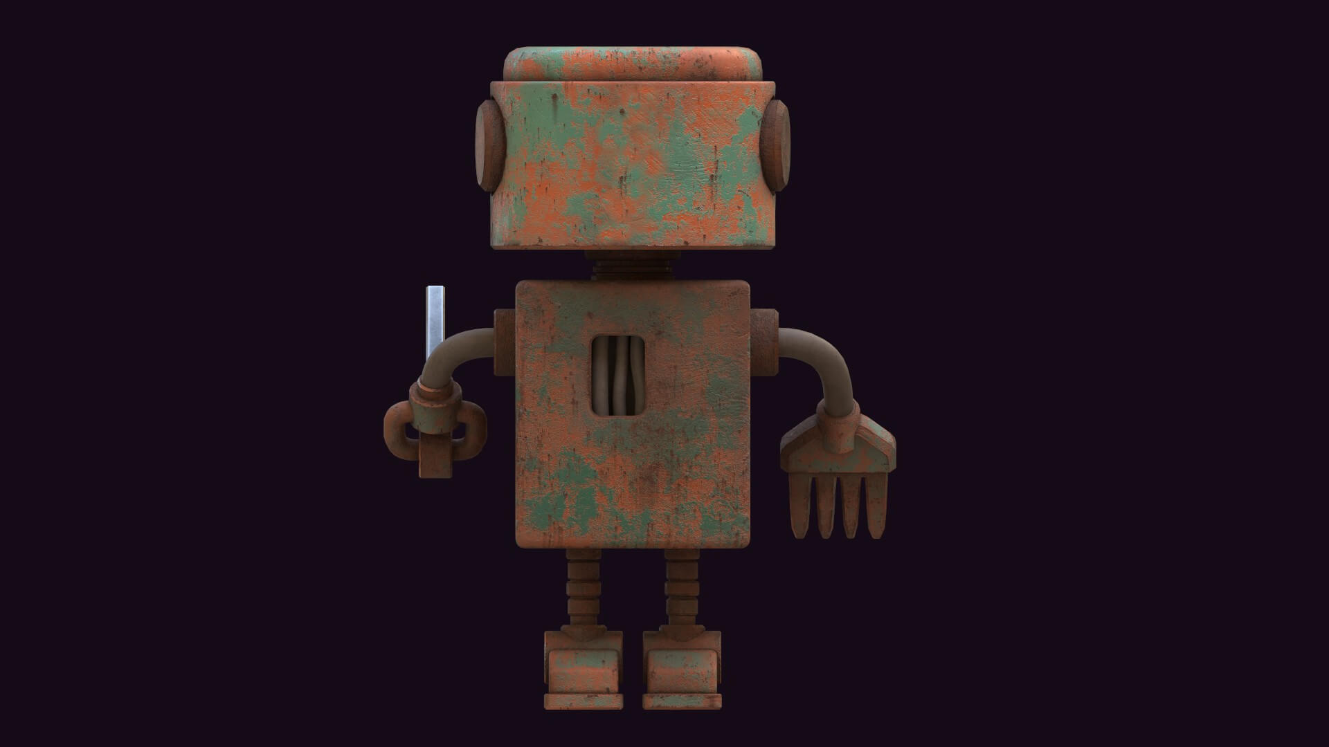 Stylized Robot Butcher - 3D Model by Art_Teeves