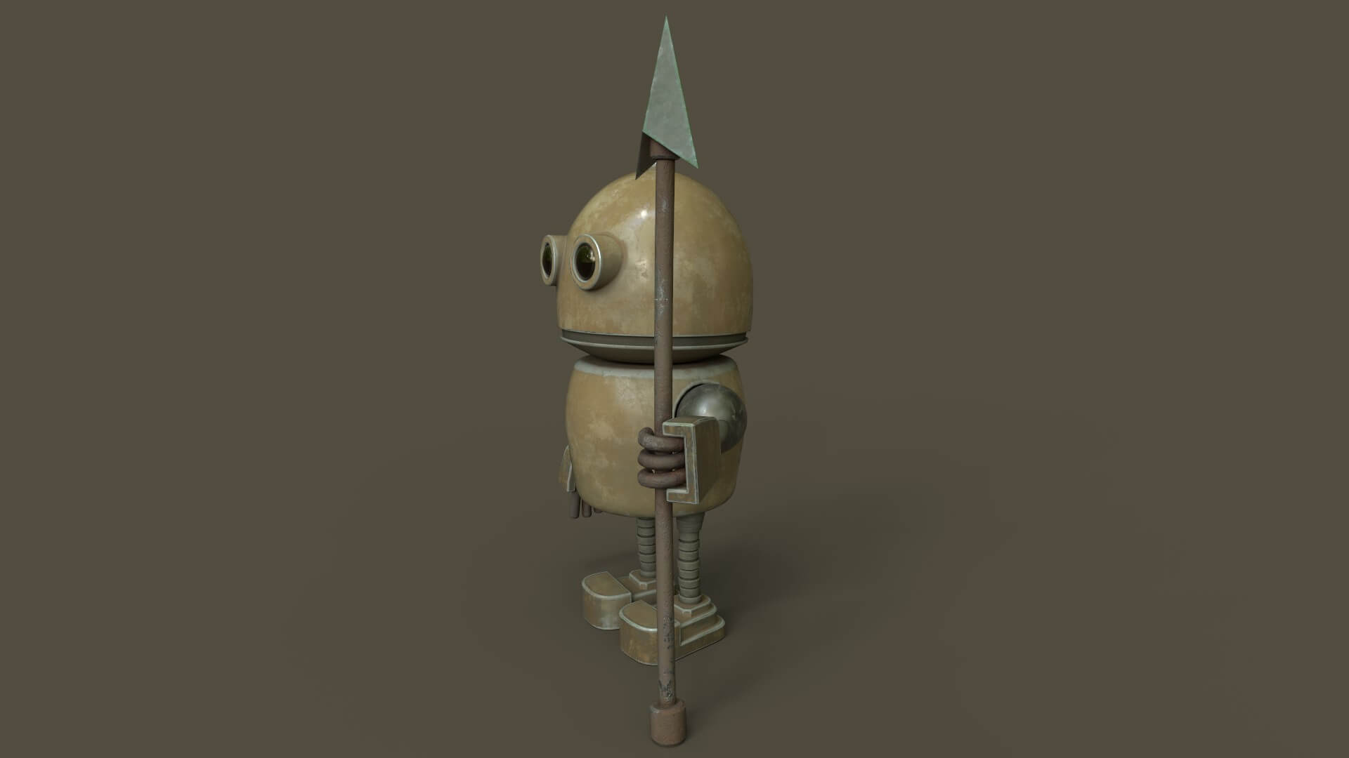Stylized Robot Guard 3d Model By Artteeves