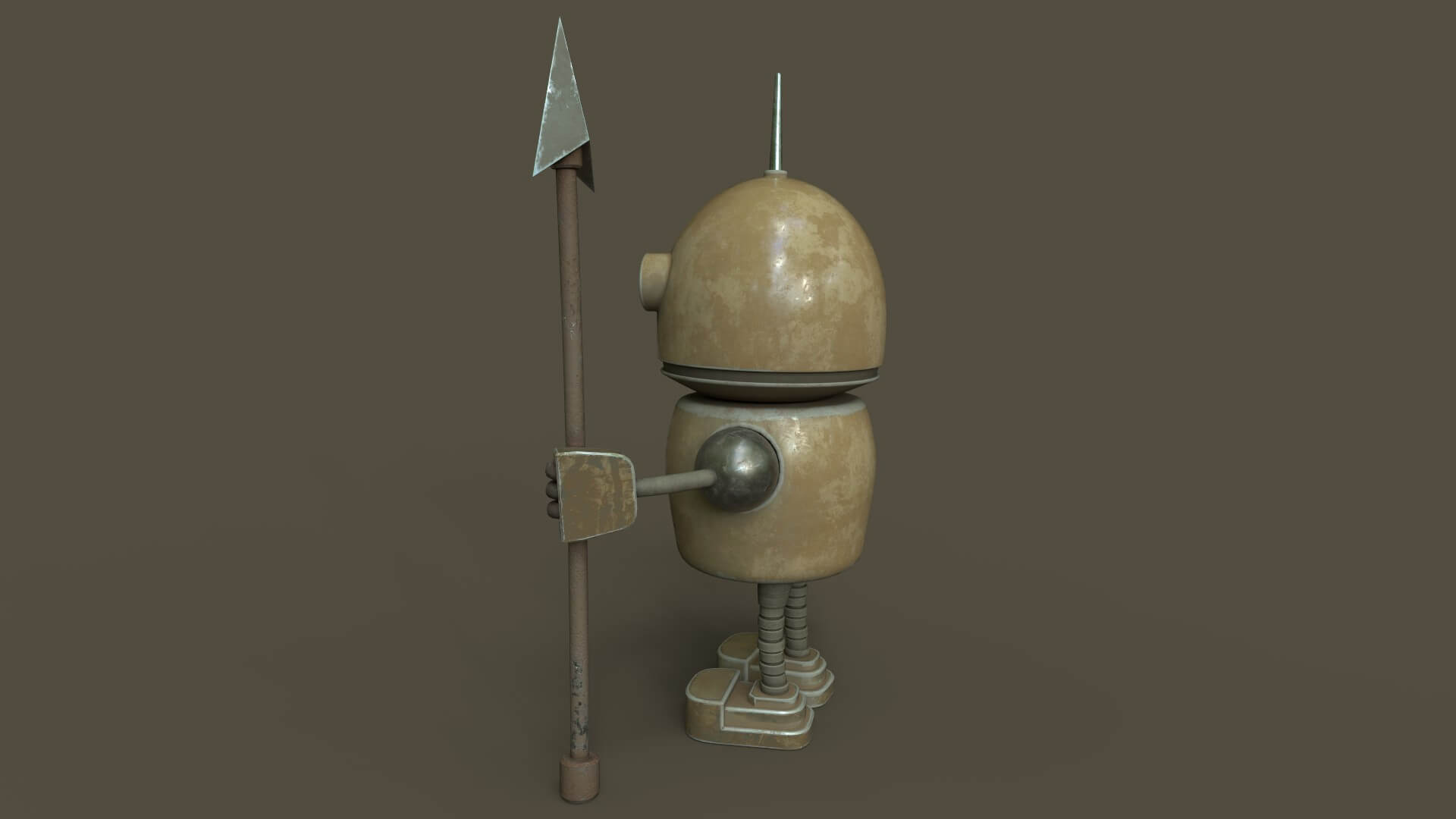 Stylized Robot Guard 3d Model By Artteeves