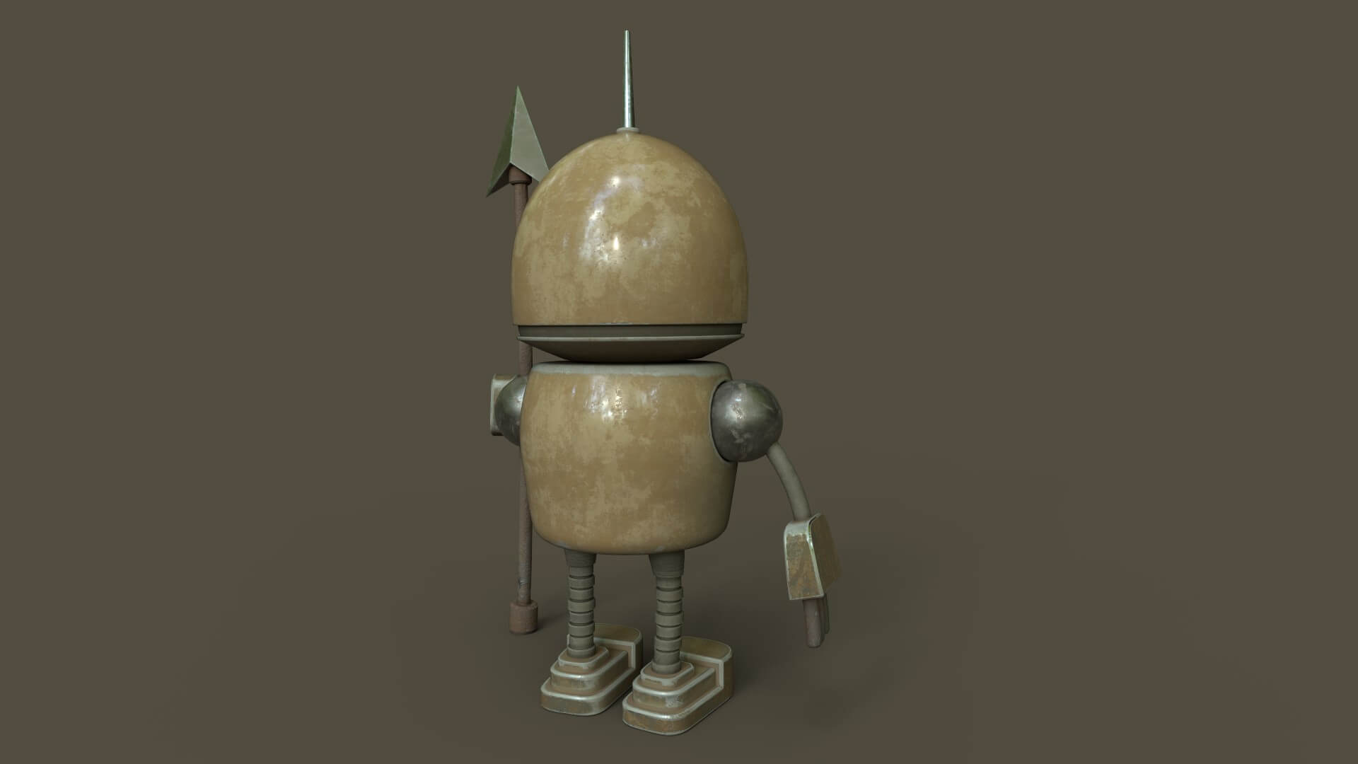 Stylized Robot Guard - 3D Model by Art_Teeves