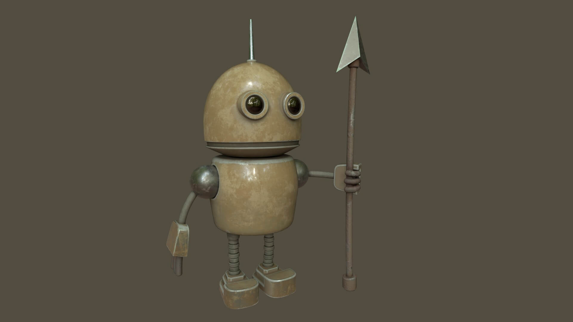 Stylized Robot Guard 3d Model By Artteeves