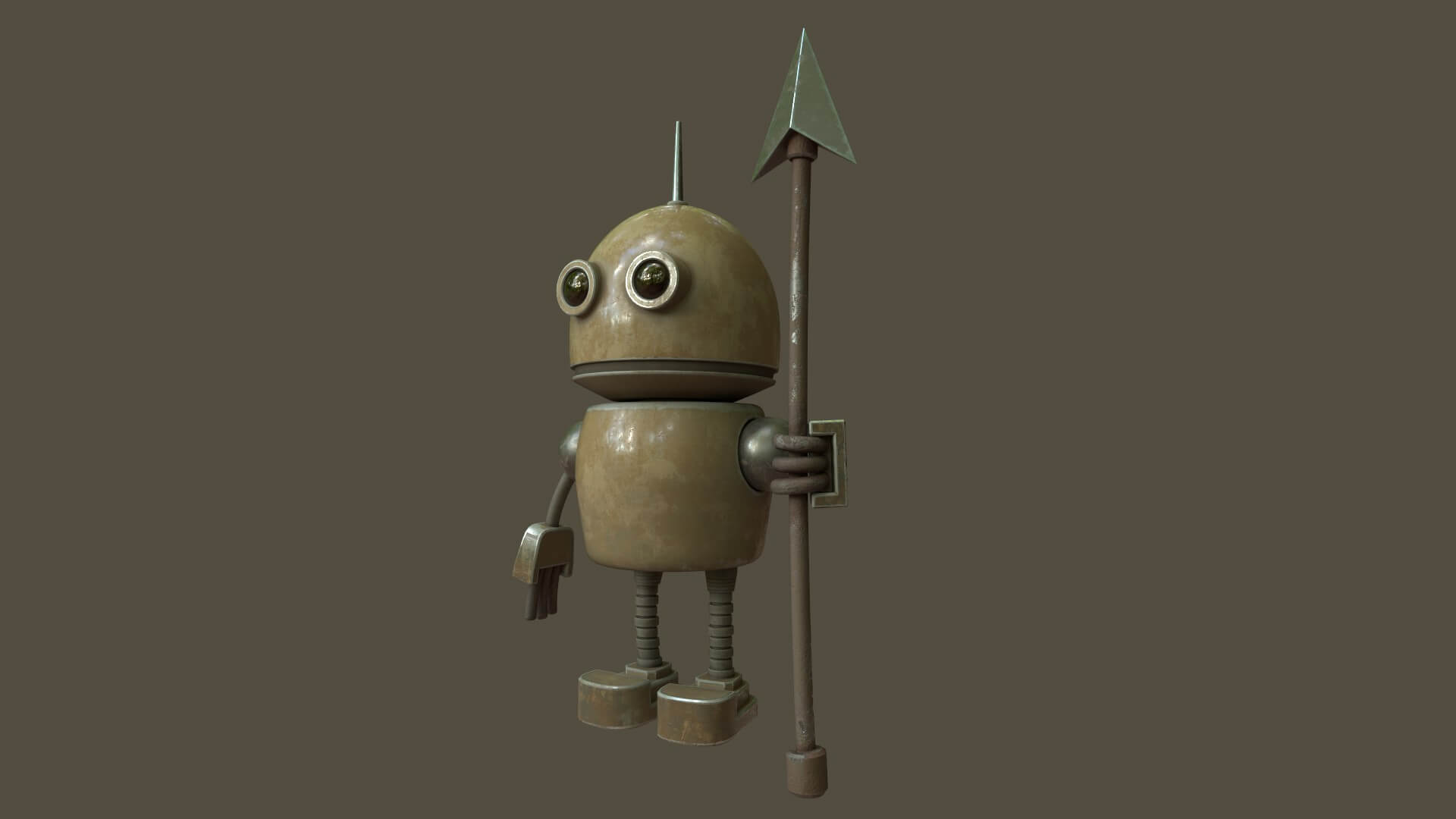 Stylized Robot Guard 3d Model By Artteeves