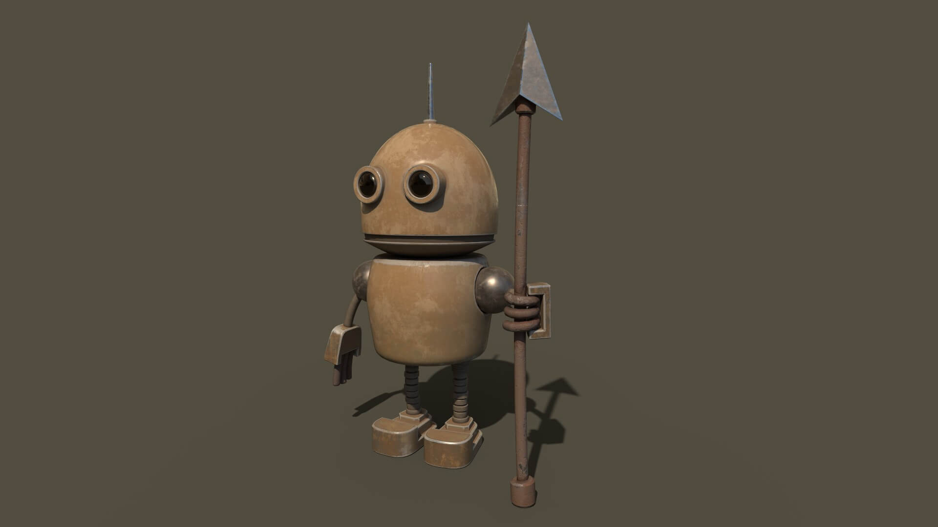 Stylized Robot Guard 3d Model By Artteeves