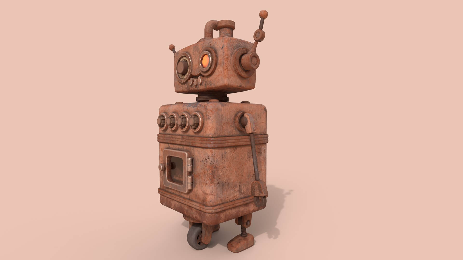 Stylized Robot Oven - 3D Model by Art_Teeves