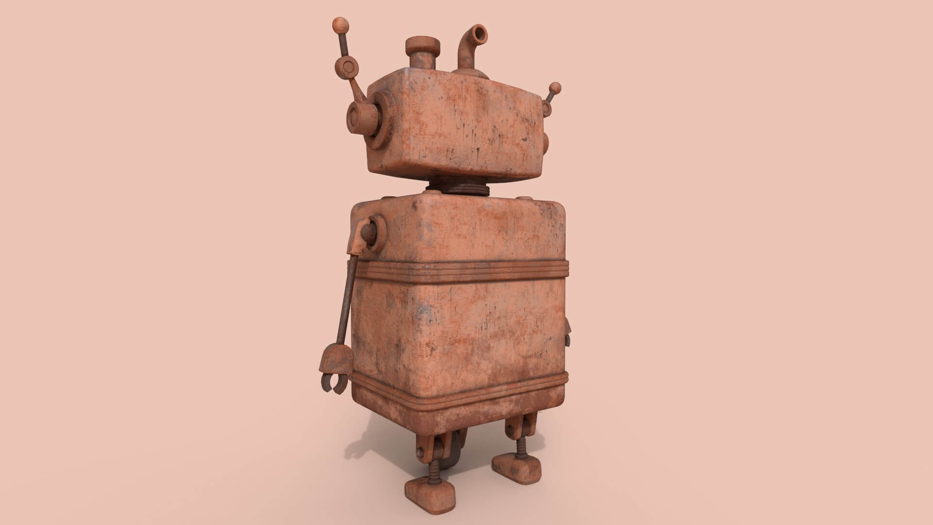 Stylized Robot Oven - 3D Model by Art_Teeves