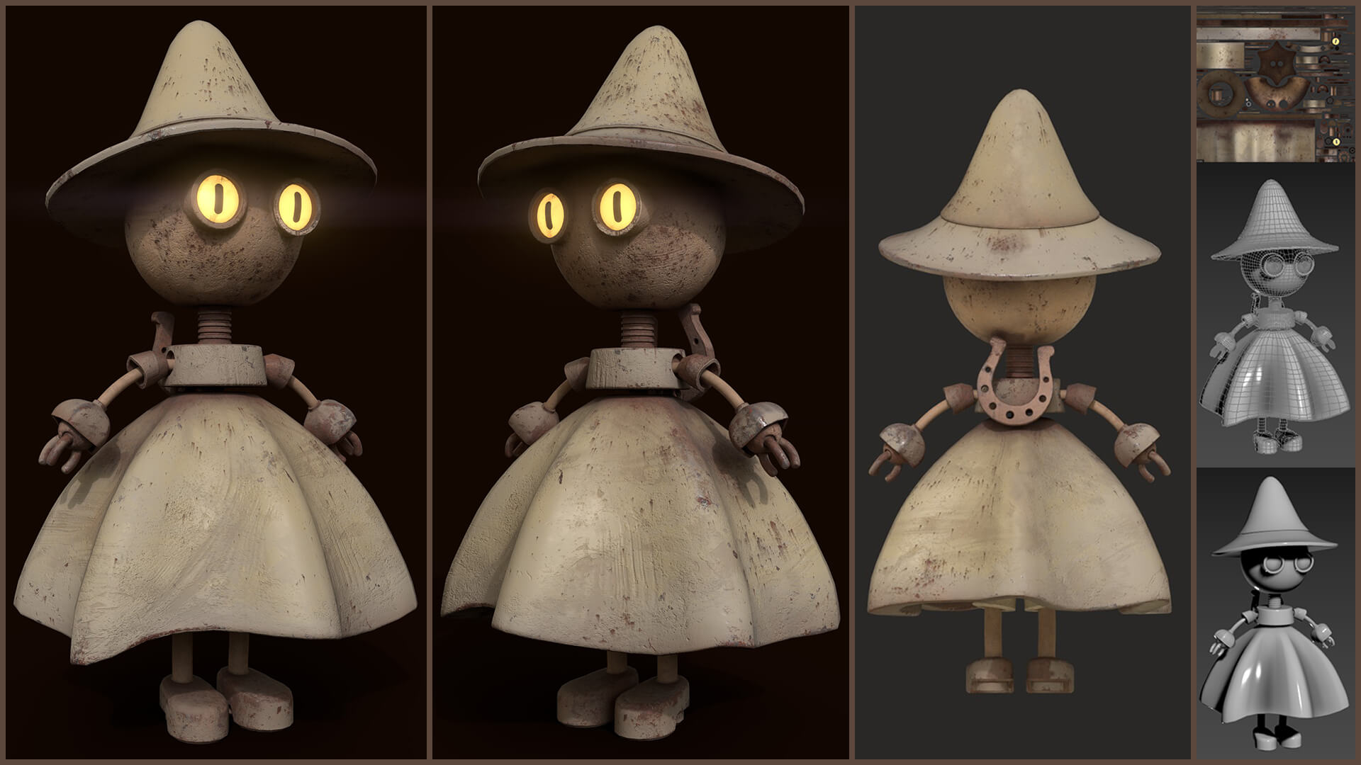 Stylized Robot Witch - 3D Model by Art_Teeves