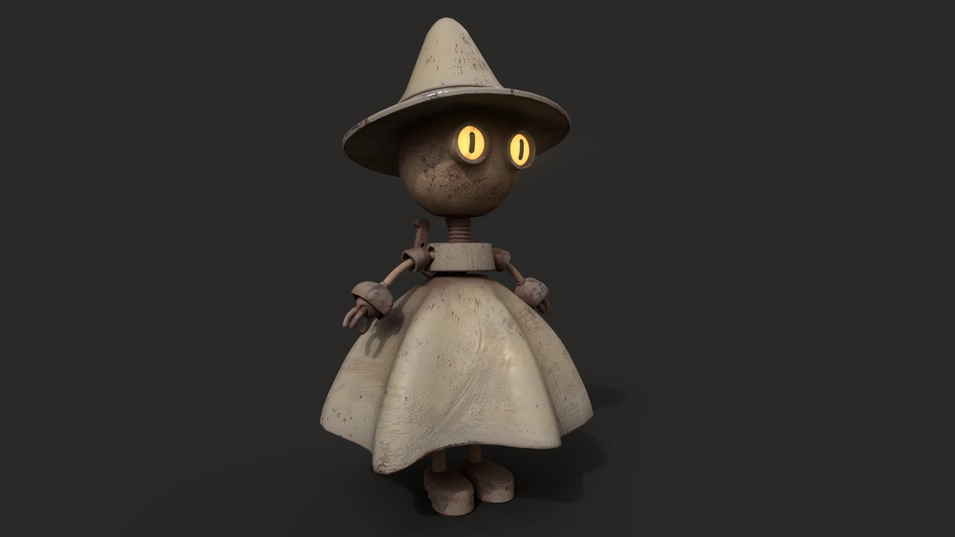 Stylized Robot Witch - 3D Model by Art_Teeves