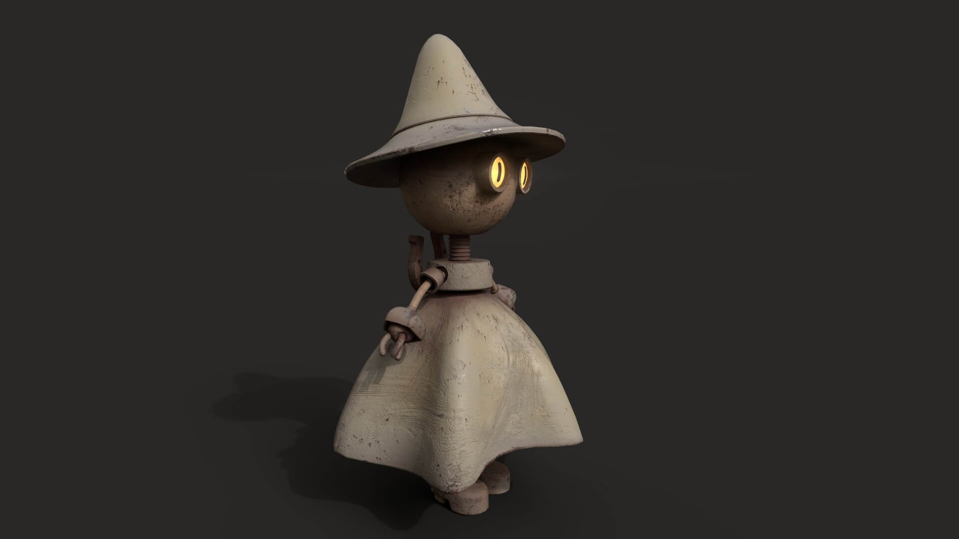 Stylized Robot Witch - 3D Model by Art_Teeves