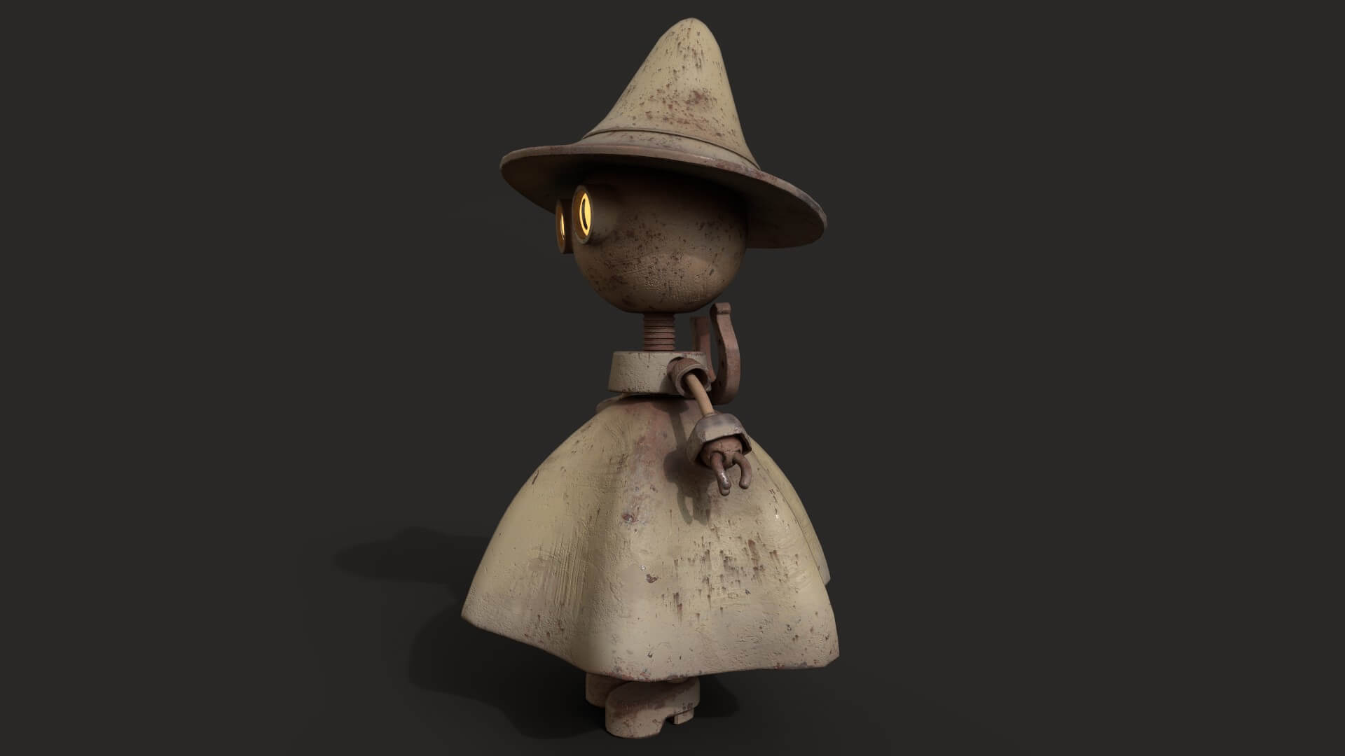 Stylized Robot Witch - 3D Model by Art_Teeves