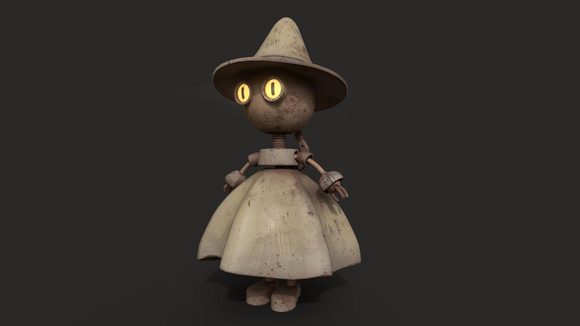 Stylized Robot Witch - 3D Model by Art_Teeves