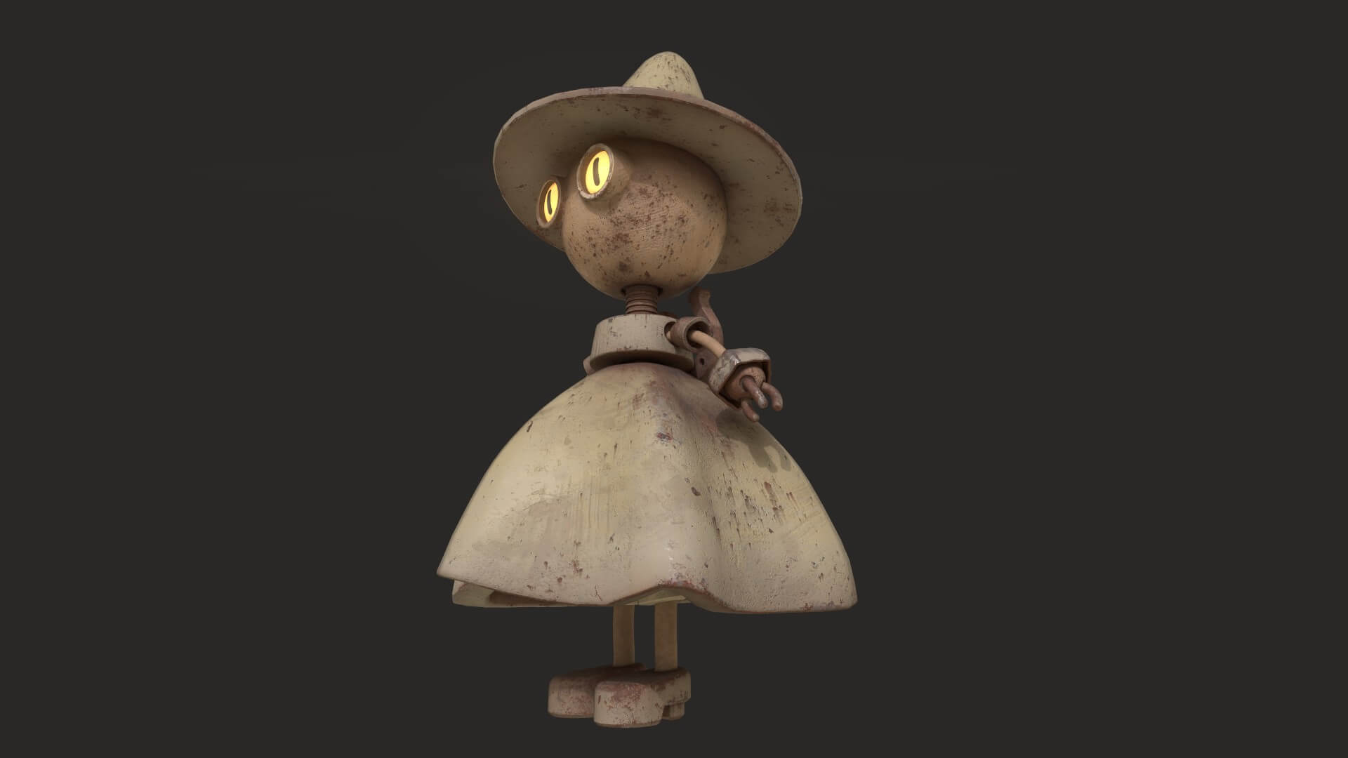 Stylized Robot Witch - 3D Model by Art_Teeves