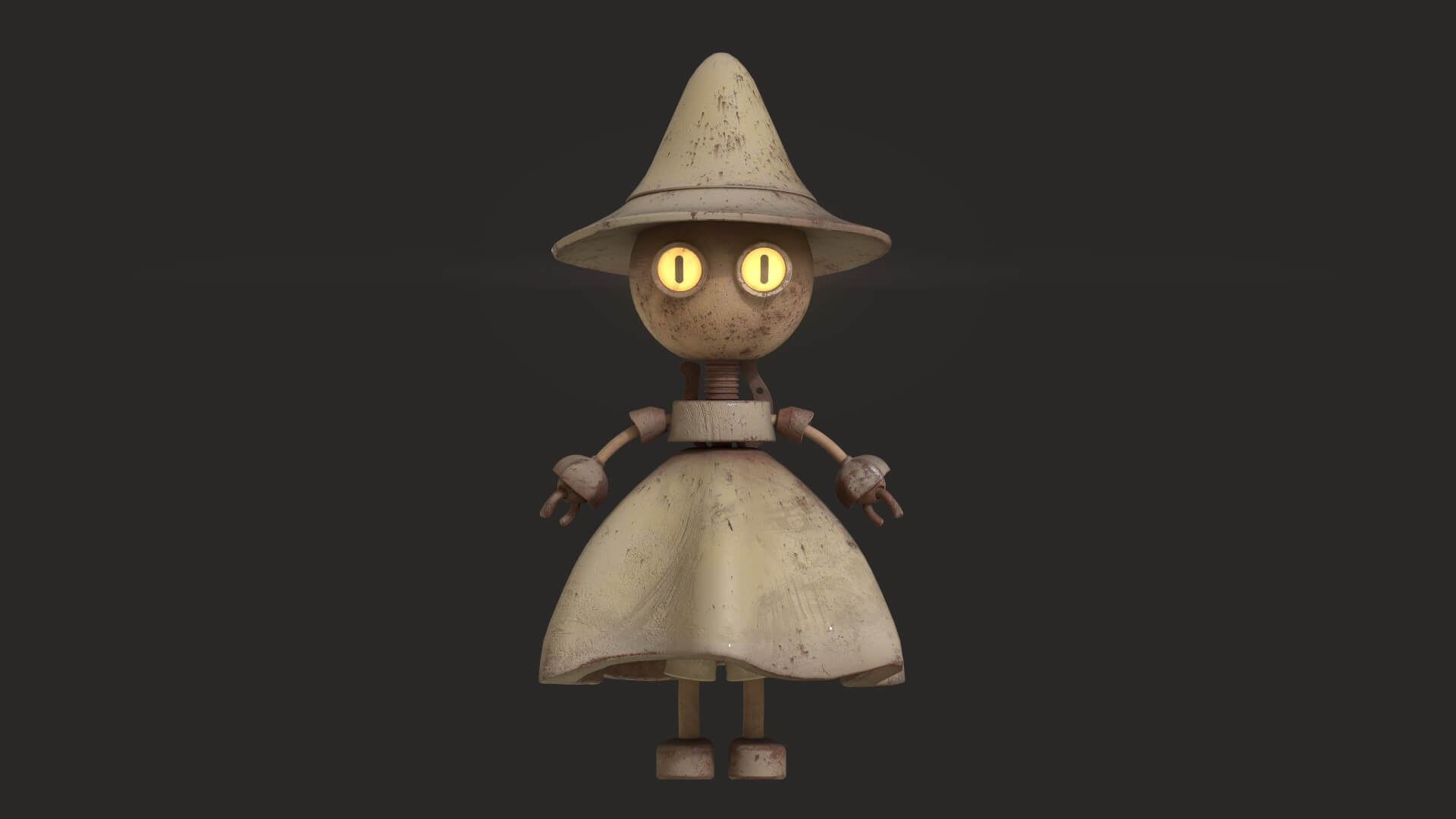 Stylized Robot Witch - 3D Model by Art_Teeves