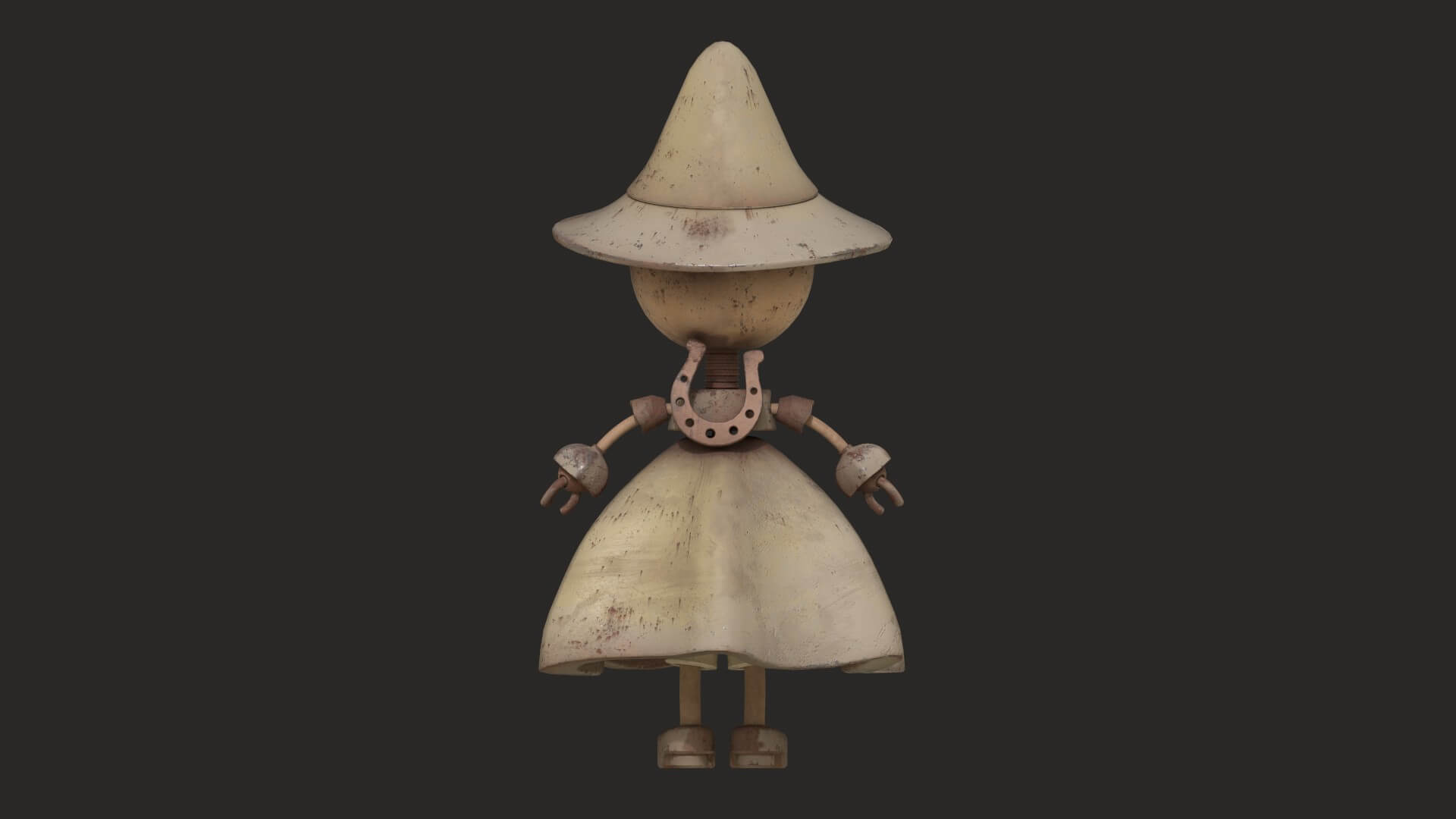 Stylized Robot Witch - 3D Model by Art_Teeves