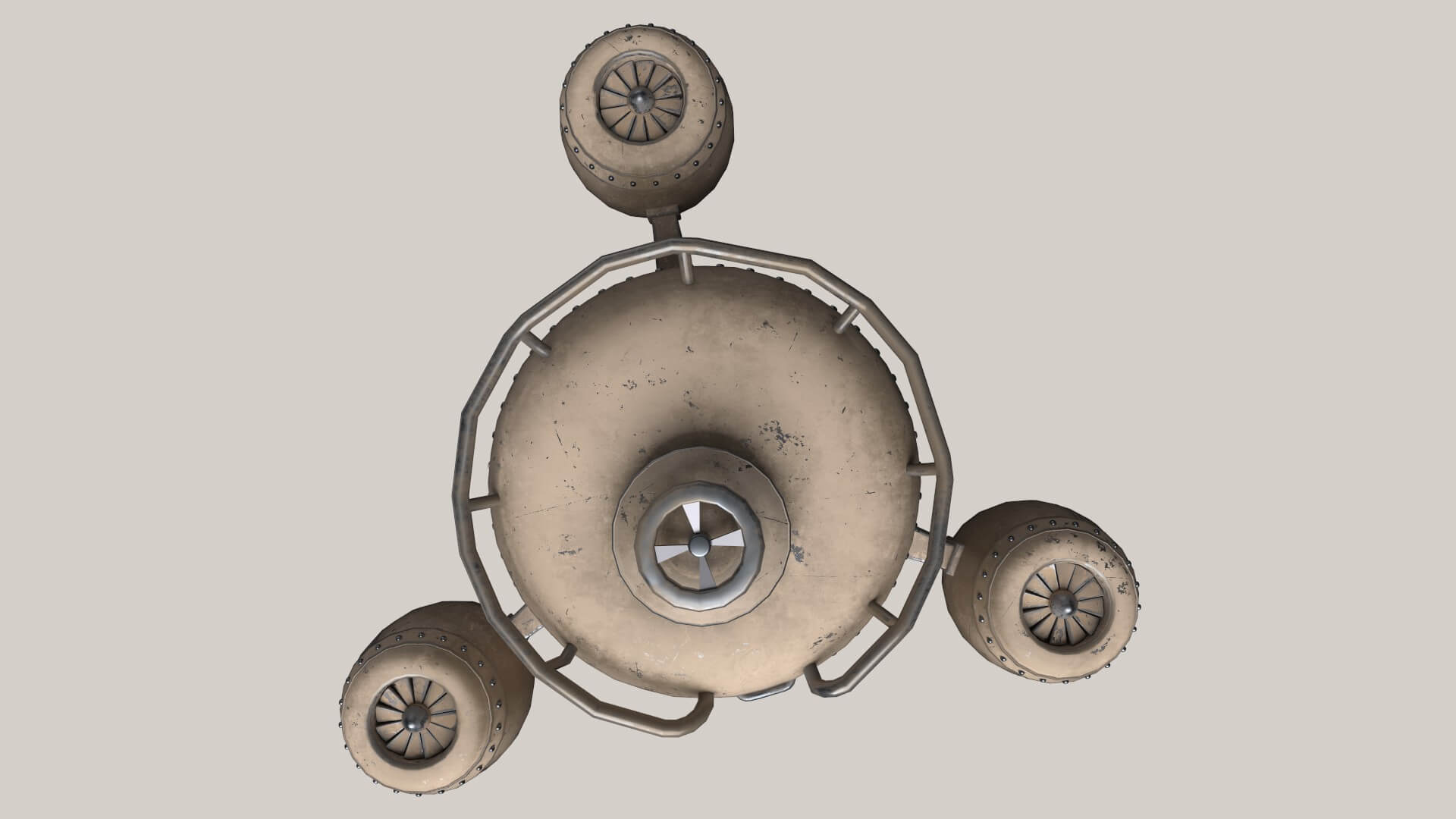 Stylized Rusty Flying Machine - 3D Model by Art_Teeves