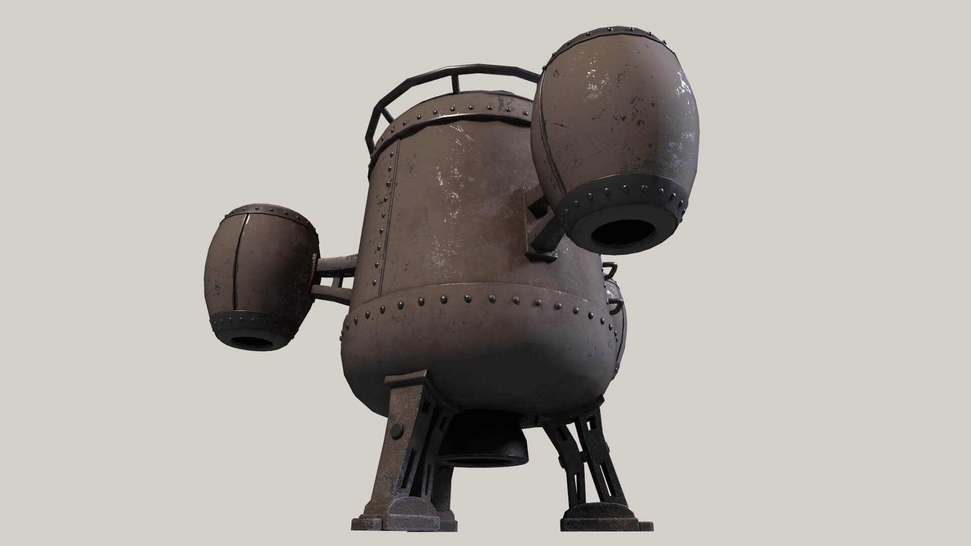 Stylized Rusty Flying Machine - 3D Model by Art_Teeves