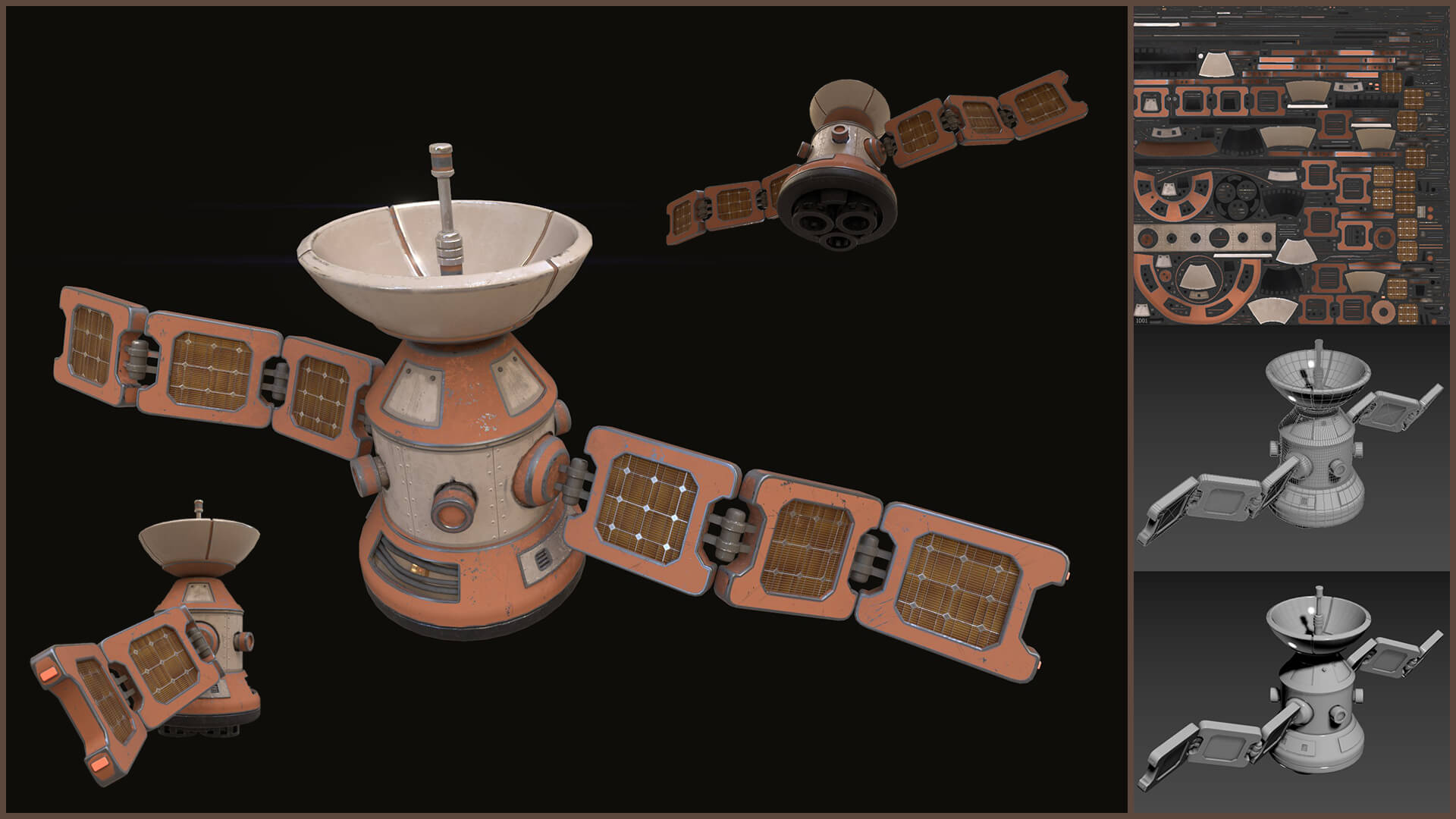 Stylized Satellite - 3D Model by Art_Teeves