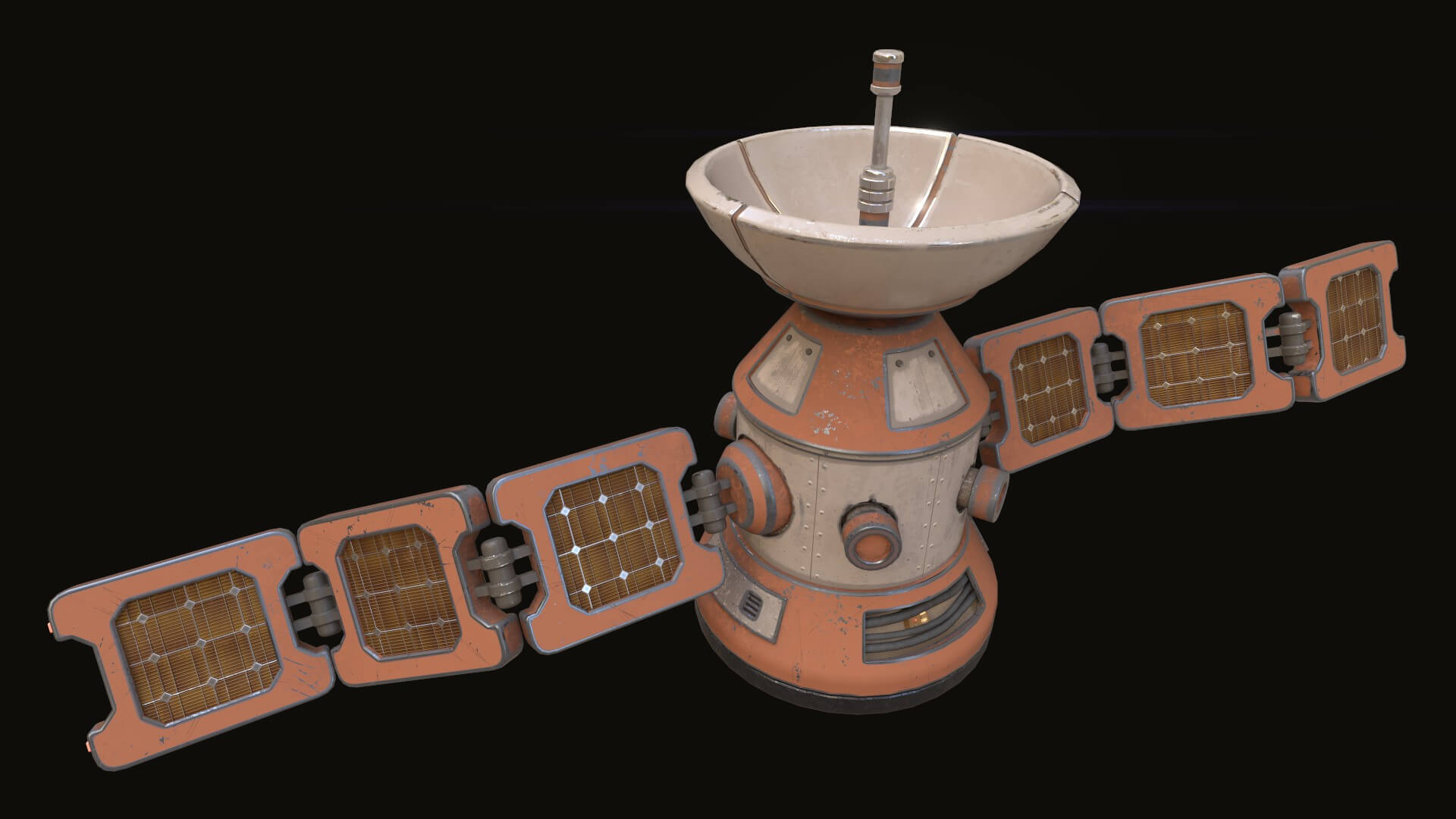 Stylized Satellite - 3D Model by Art_Teeves