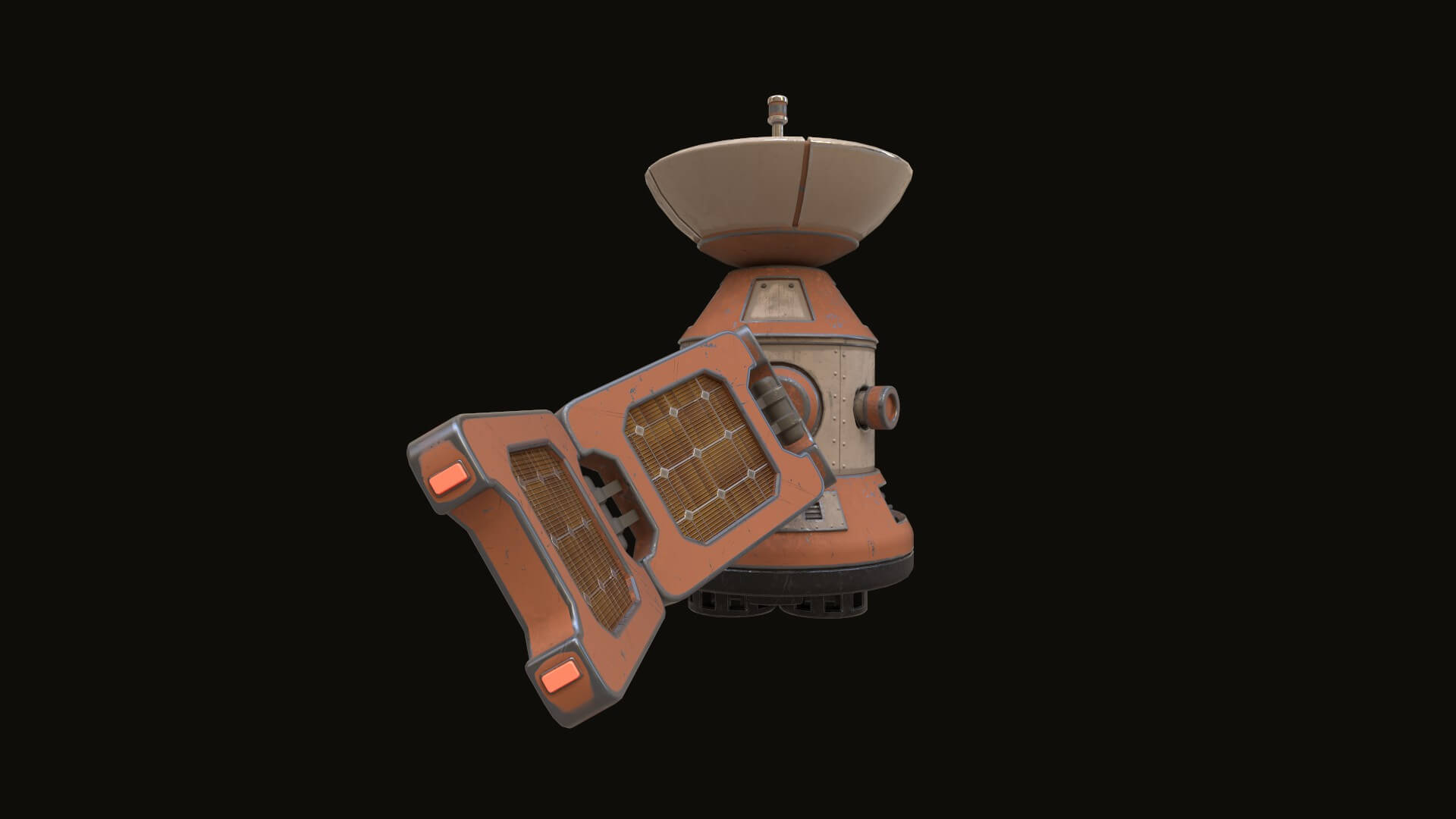 Stylized Satellite - 3D Model by Art_Teeves
