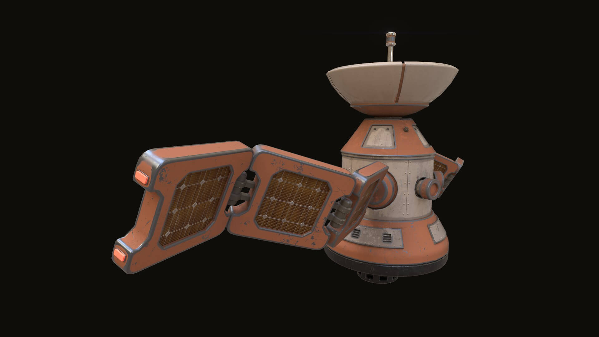 Stylized Satellite - 3D Model by Art_Teeves