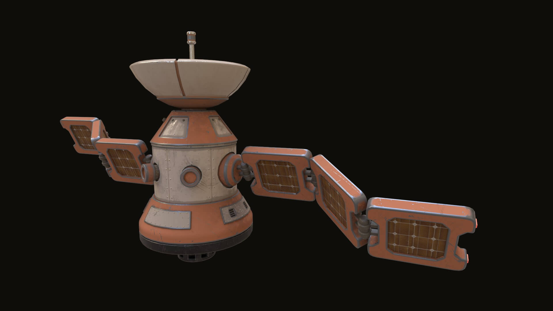 Stylized Satellite - 3D Model by Art_Teeves