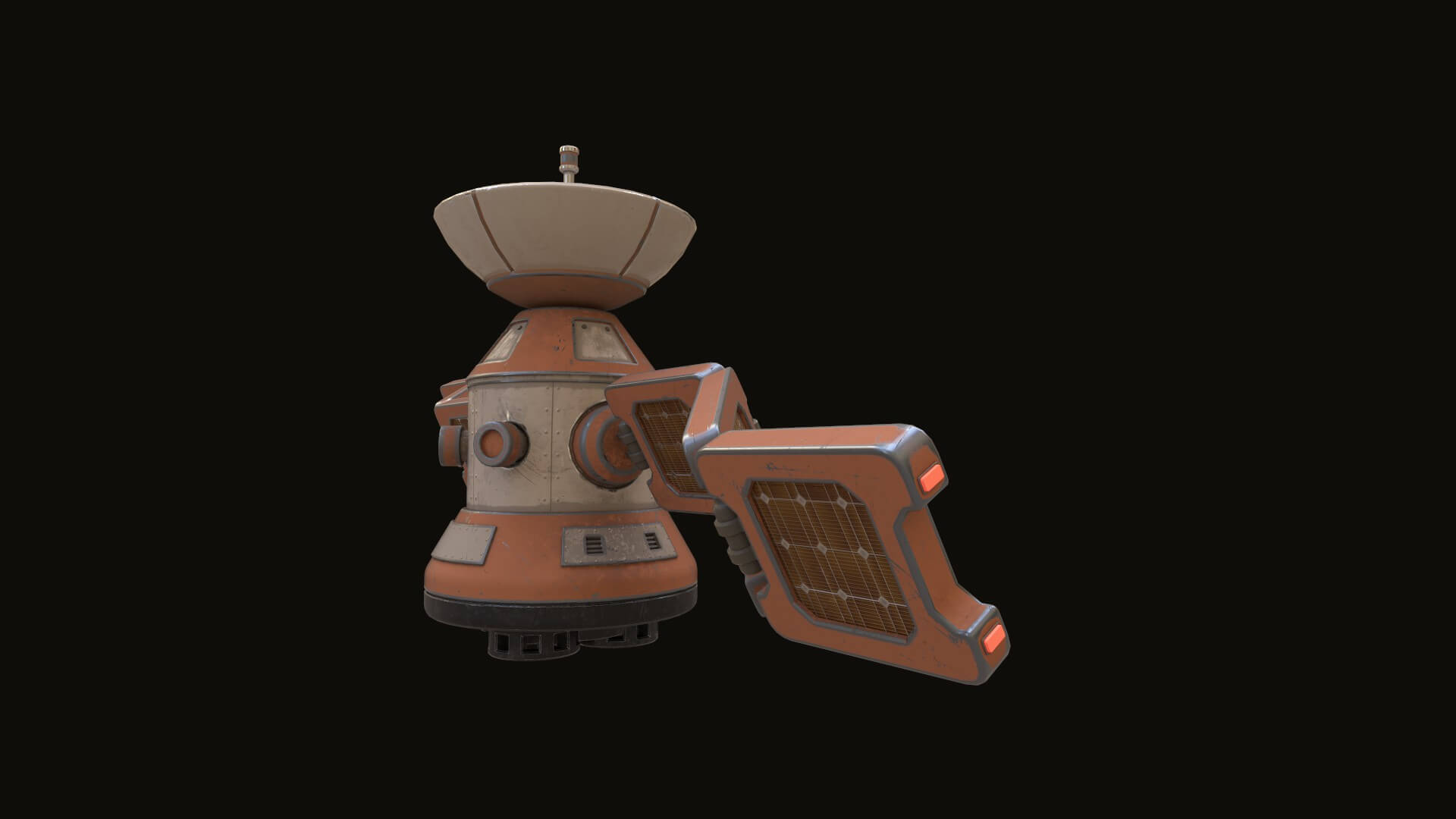 Stylized Satellite - 3D Model by Art_Teeves