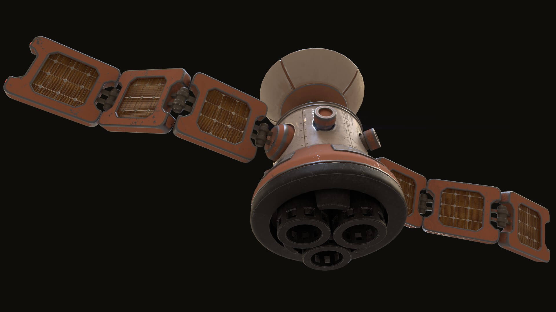 Stylized Satellite - 3D Model by Art_Teeves