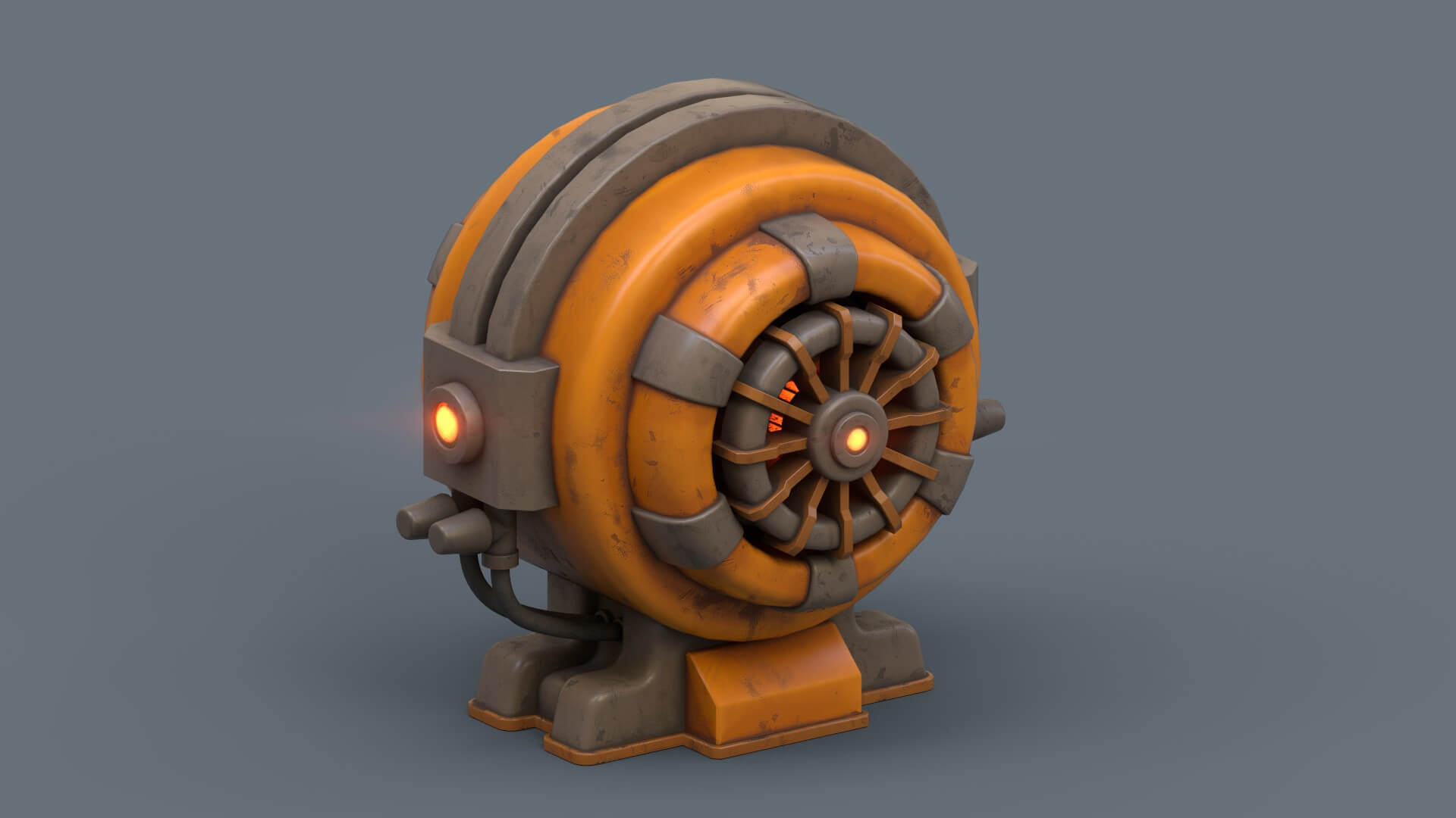 Stylized Sci-Fi Generator 3D Model by Art_Teeves