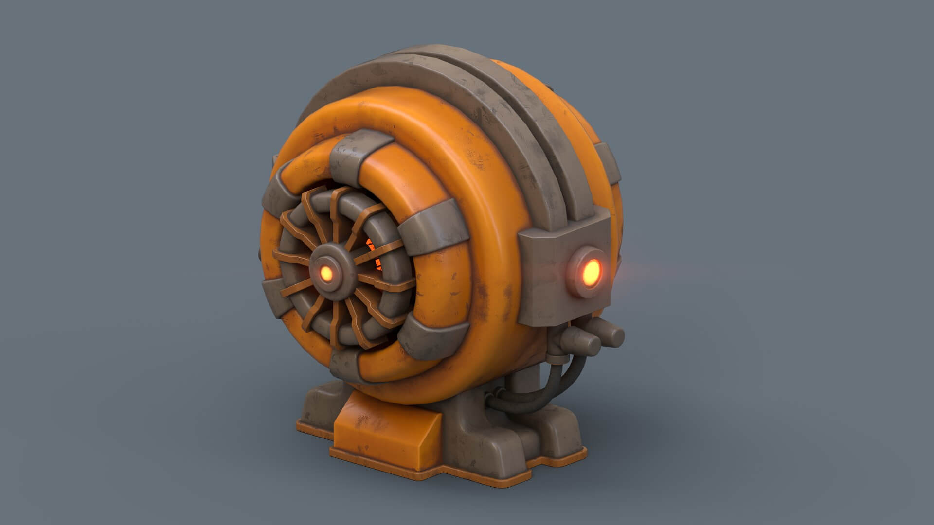 Stylized Sci-Fi Generator 3D Model by Art_Teeves