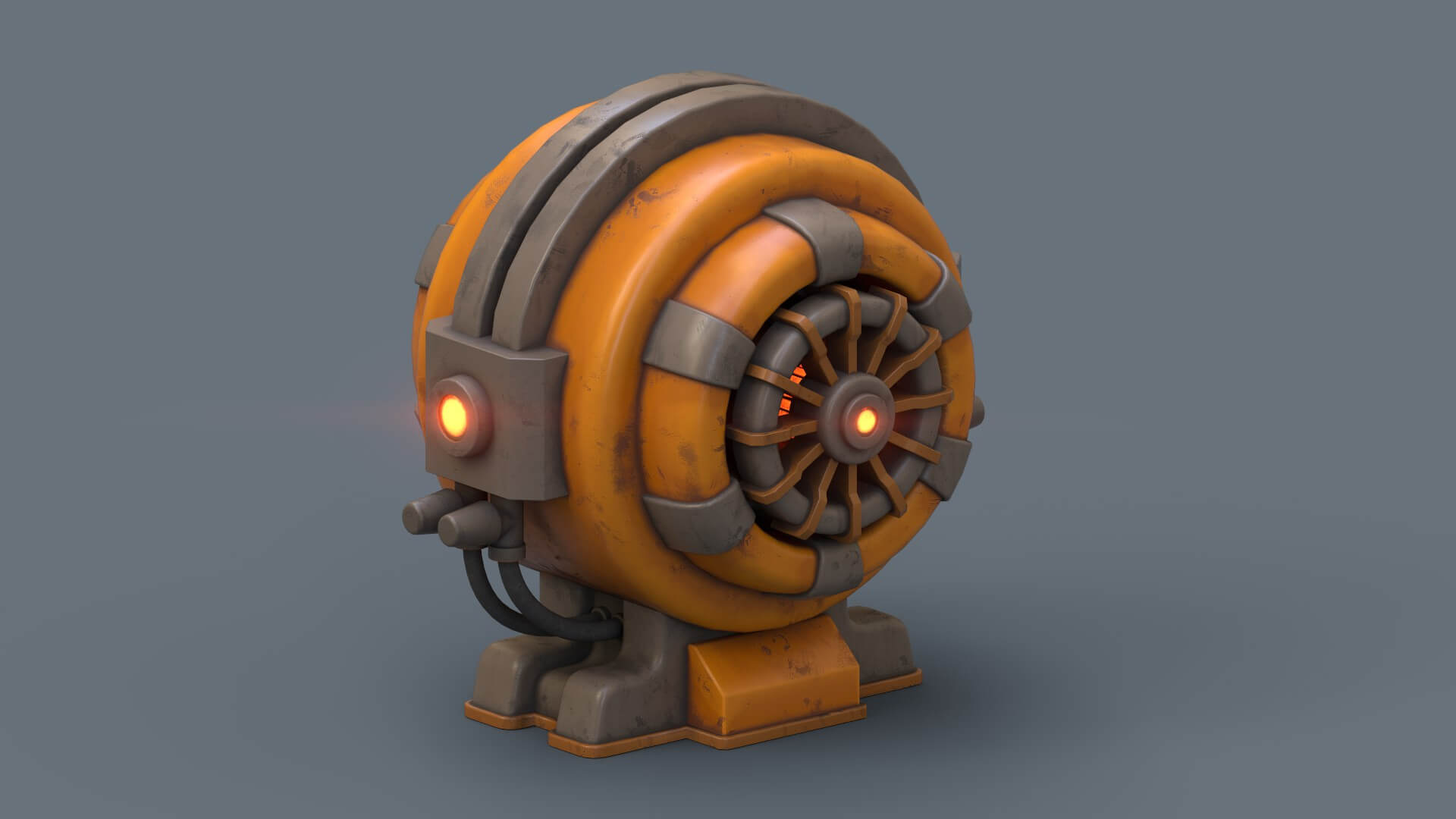 Stylized Sci-Fi Generator 3D Model by Art_Teeves