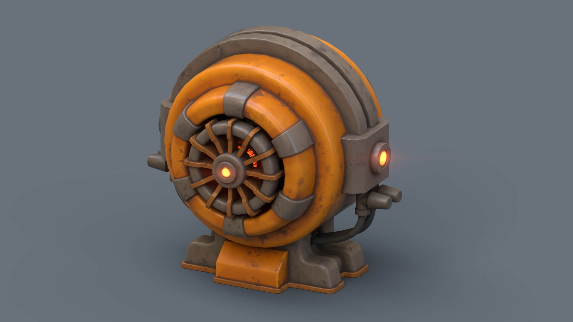 Stylized Sci-Fi Generator 3D Model by Art_Teeves