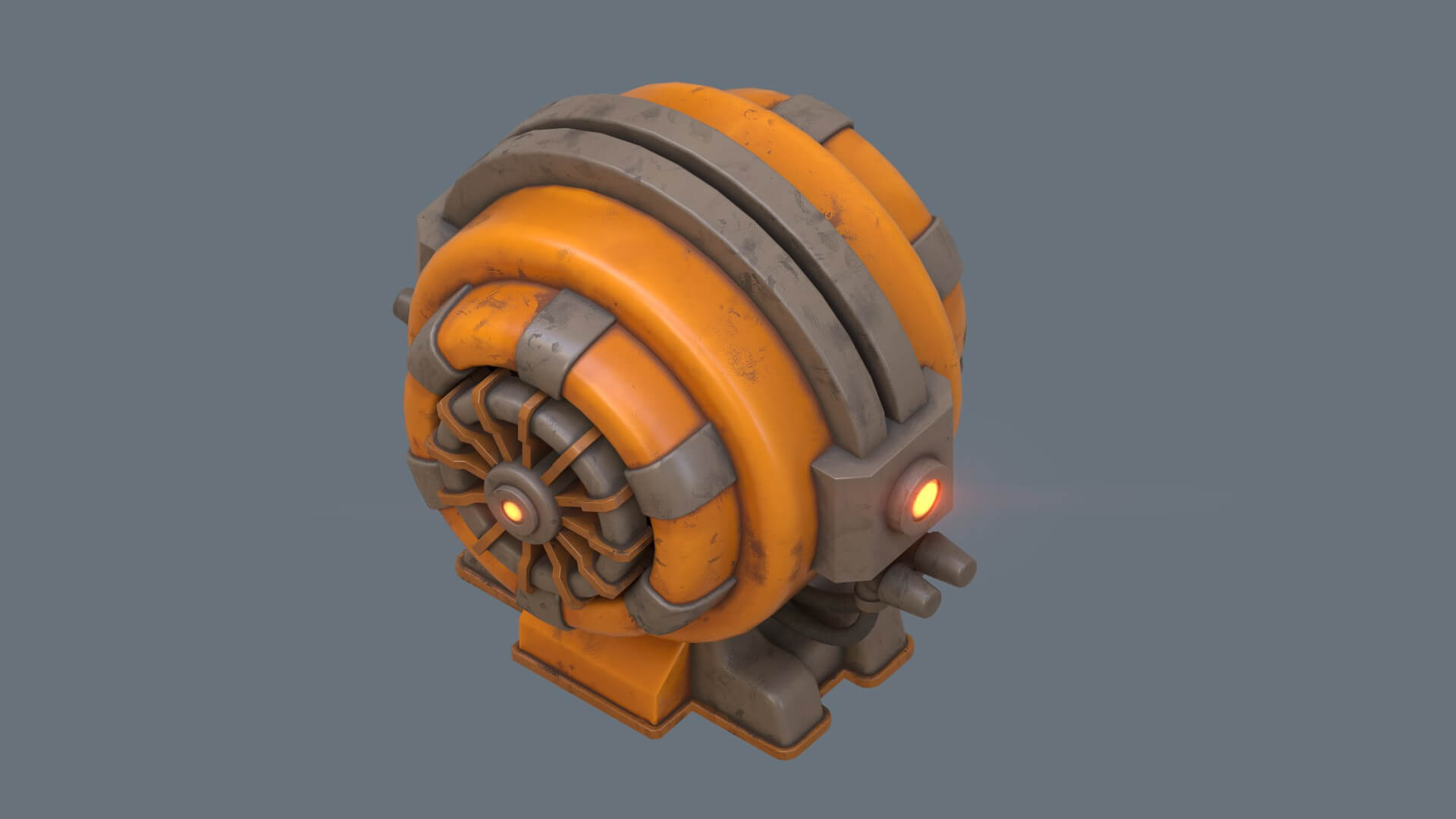 Stylized Sci-Fi Generator 3D Model by Art_Teeves