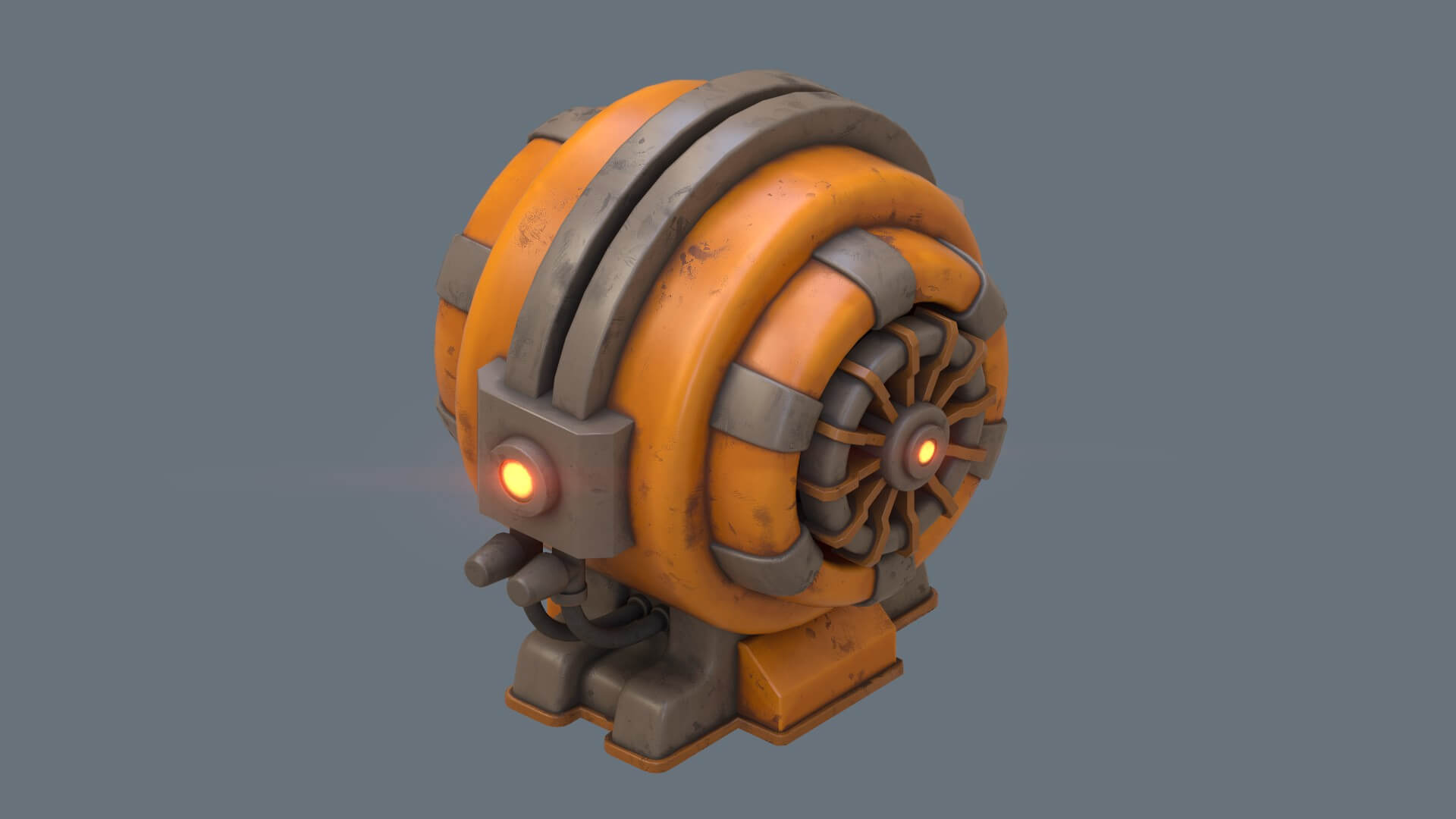 Stylized Sci-Fi Generator 3D Model by Art_Teeves
