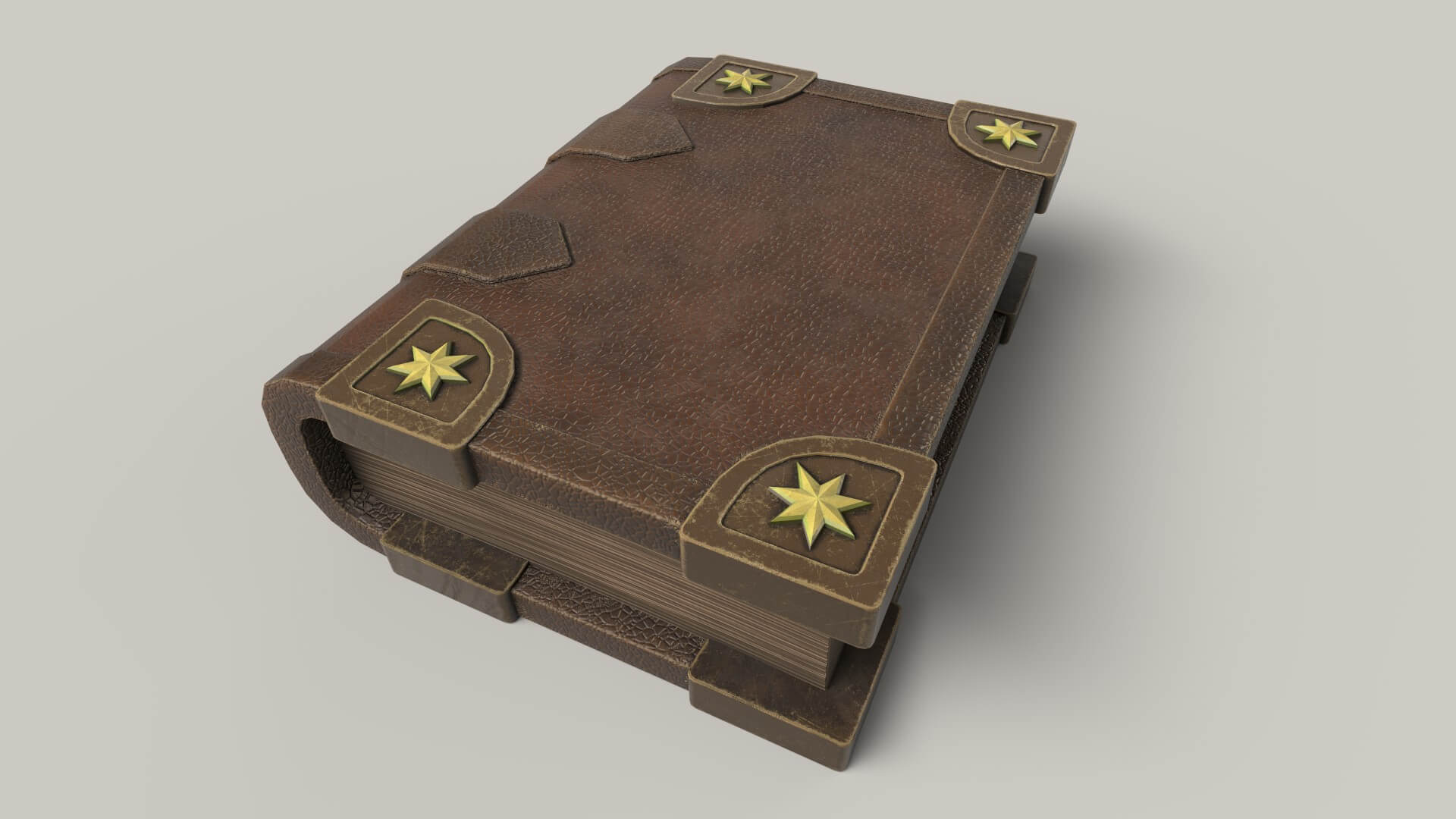 Stylized Spellbook - Starry Frame 3D Model by Art_Teeves