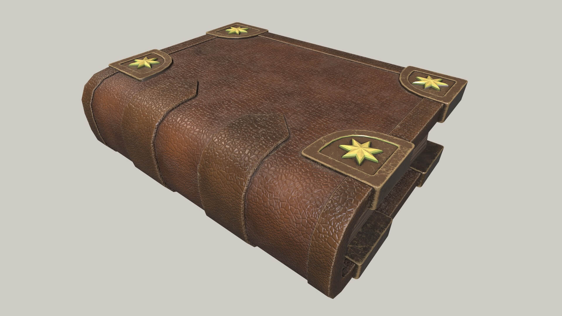 Stylized Spellbook - Starry Frame 3D Model by Art_Teeves